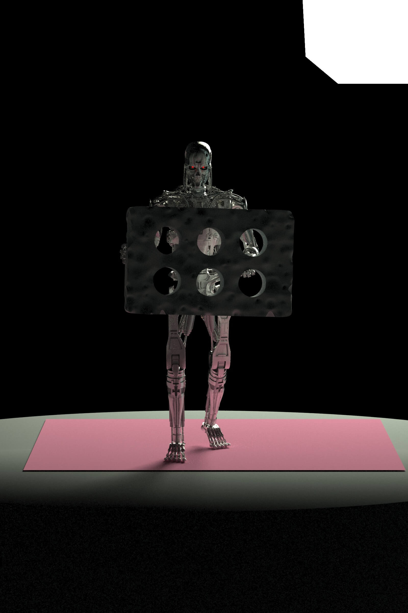 Terminator T-800 Endoskeleton T4 3D Model by SKYNET-2029