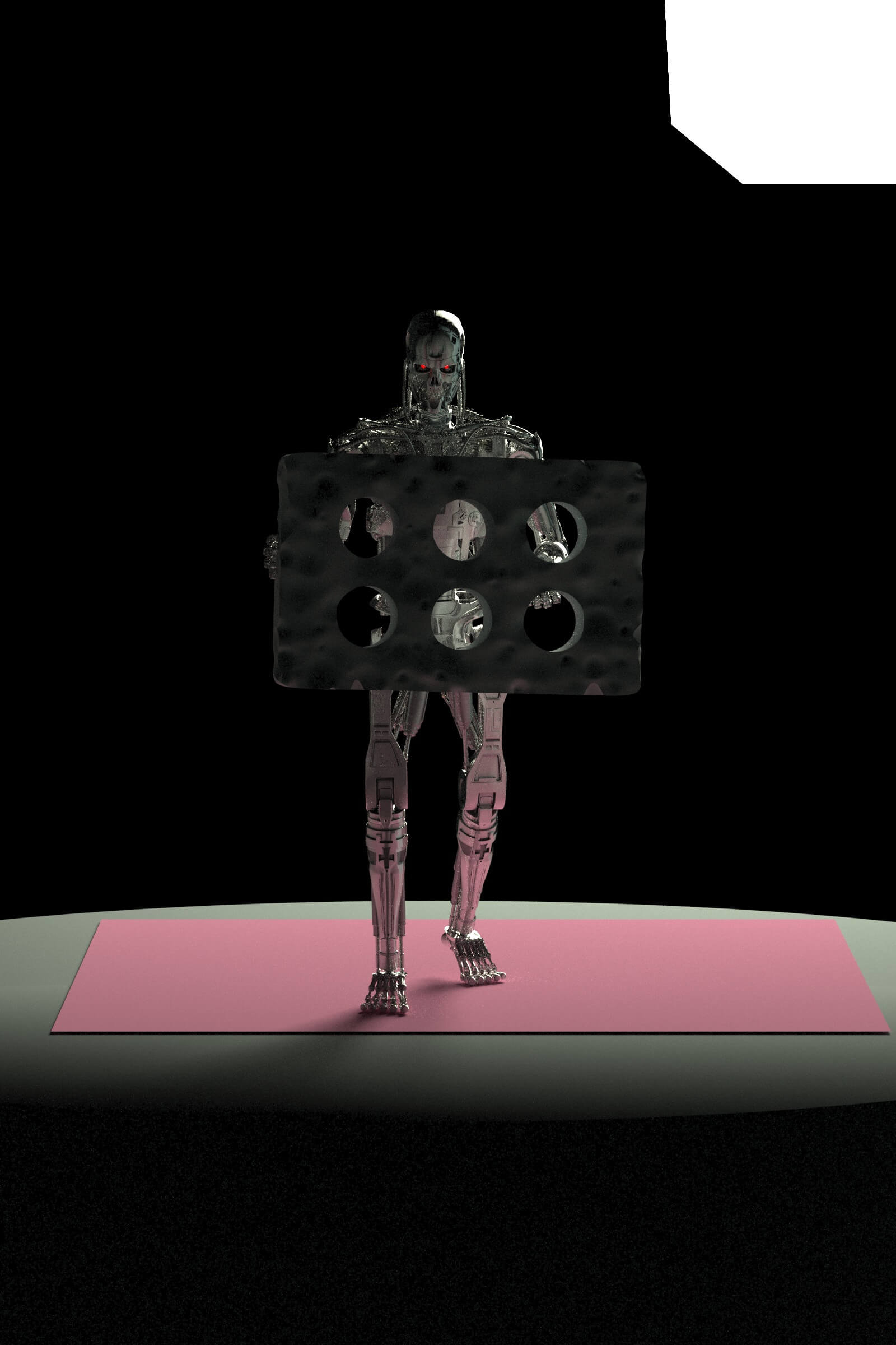 Terminator T-800 Endoskeleton T4 3D Model by SKYNET-2029