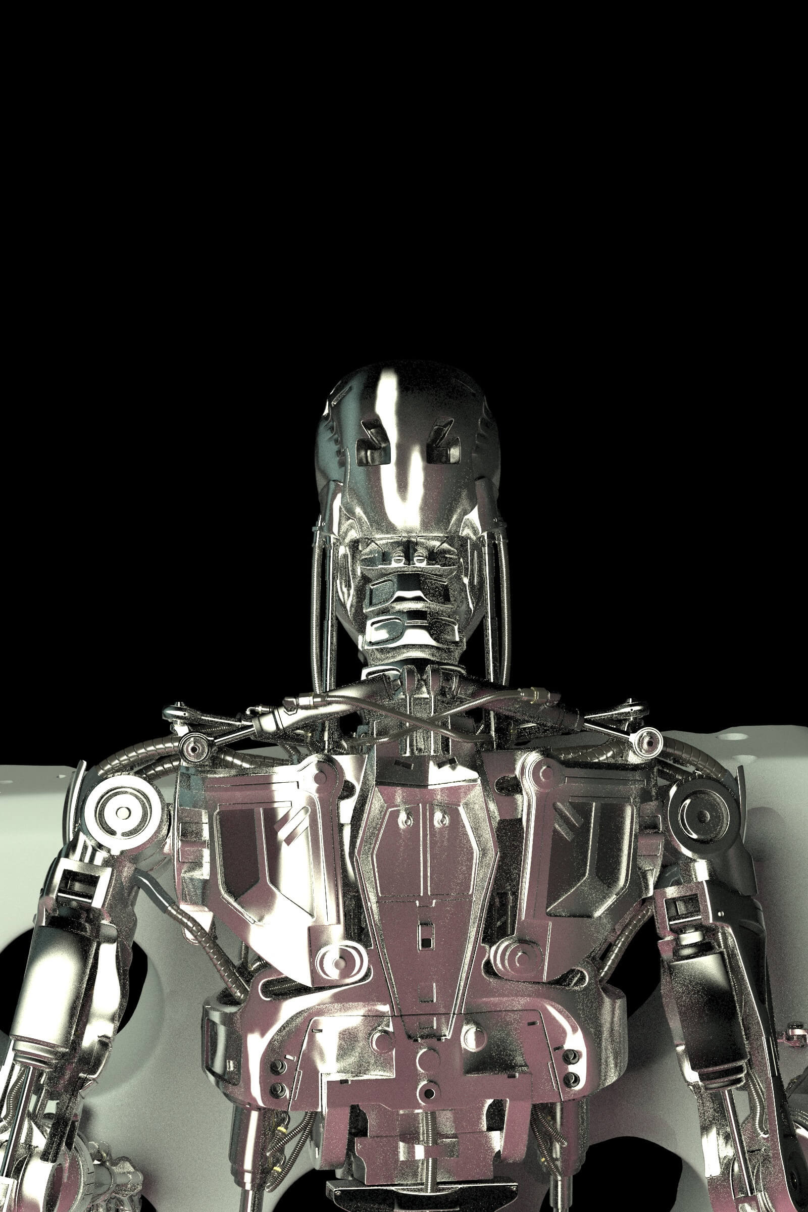 Terminator T-800 Endoskeleton T4 3D Model by SKYNET-2029
