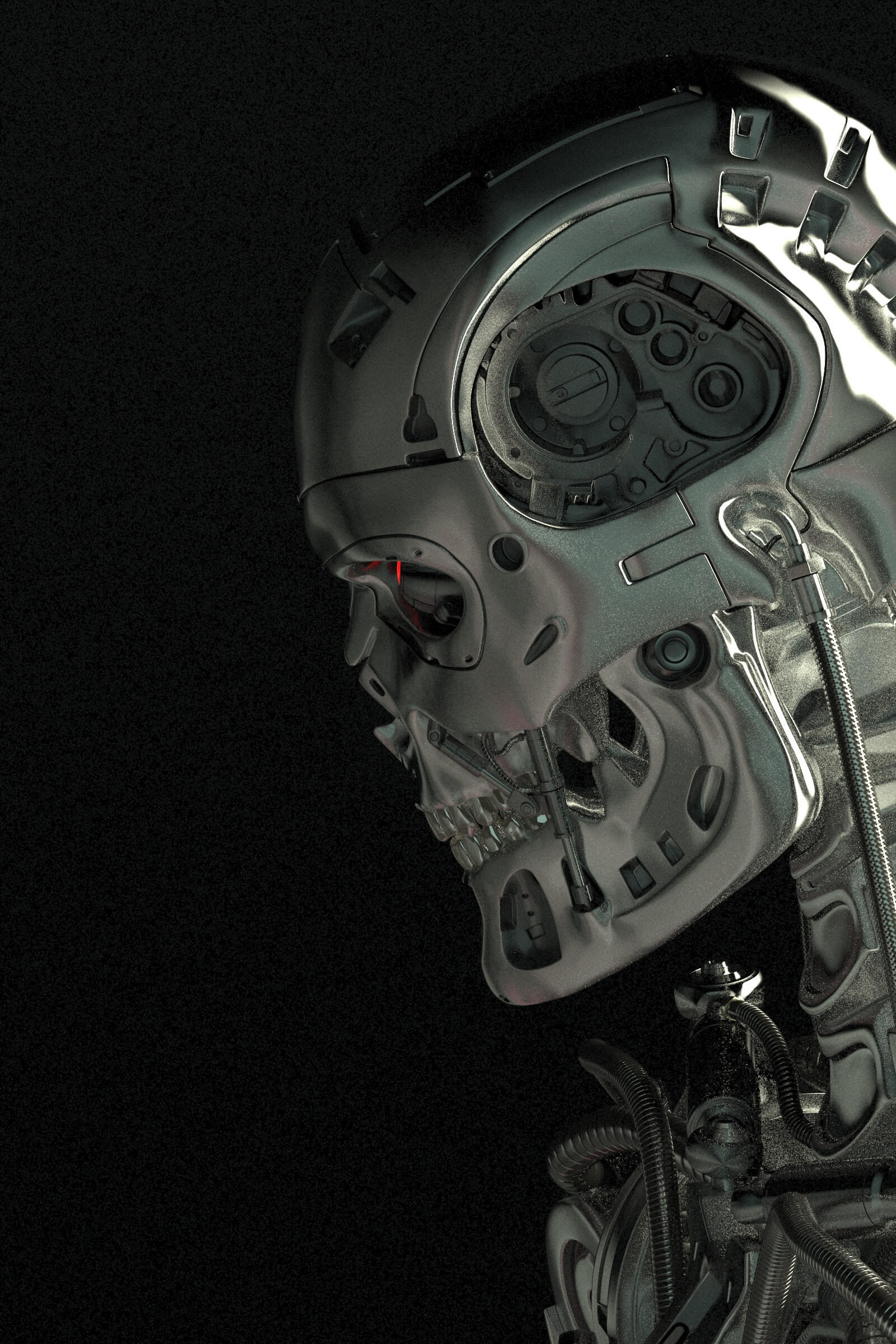 Terminator T-800 Endoskeleton T4 3D Model by SKYNET-2029