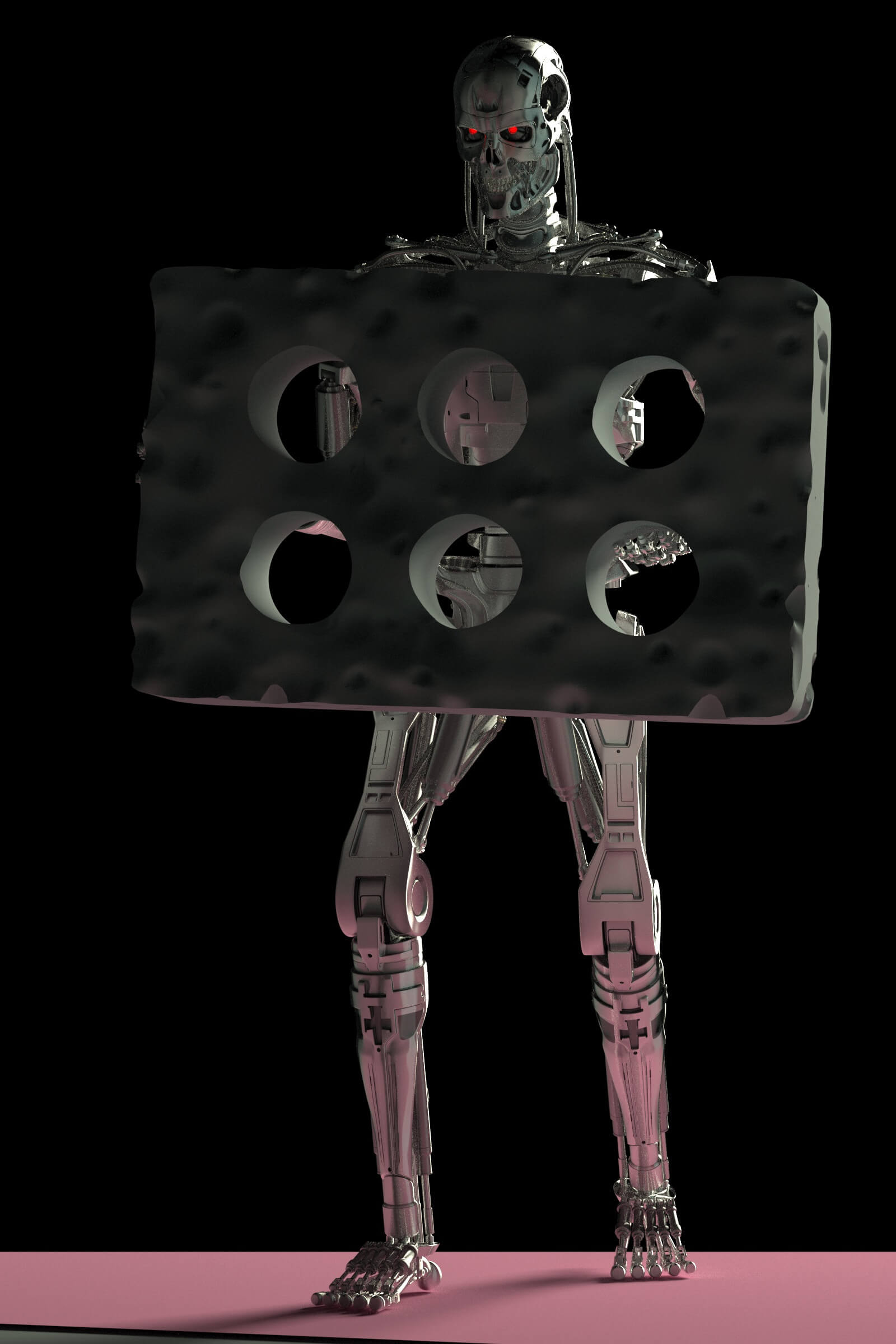 Terminator T-800 Endoskeleton T4 3D Model by SKYNET-2029