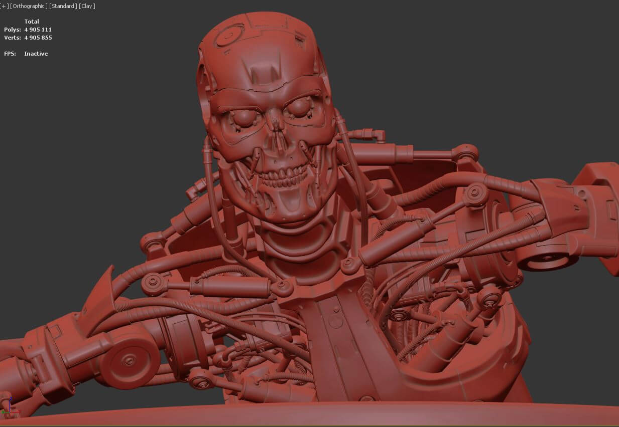 Terminator T-800 Endoskeleton T1 V3 High Detal 3D Model by SKYNET-2029