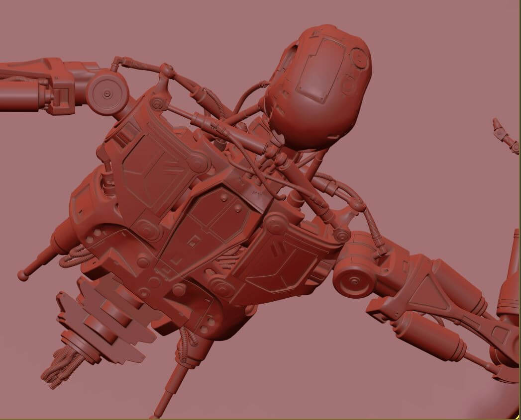 Terminator T-800 Endoskeleton T1 V3 3D Model by SKYNET-2029