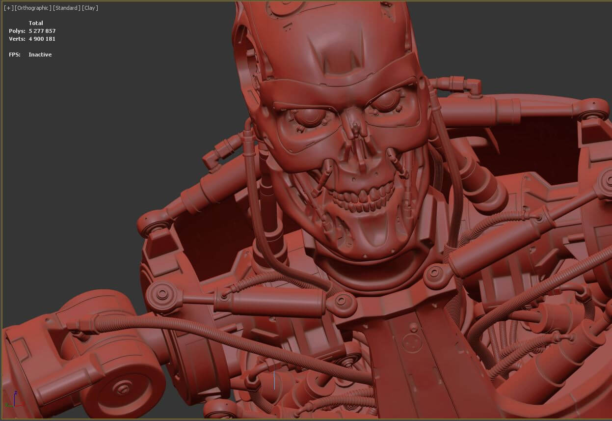 Terminator T-800 Endoskeleton T1 V3 3D Model by SKYNET-2029