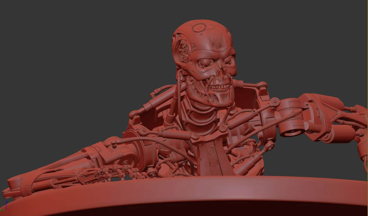 Terminator T-800 Endoskeleton T1 V3 3D Model by SKYNET-2029