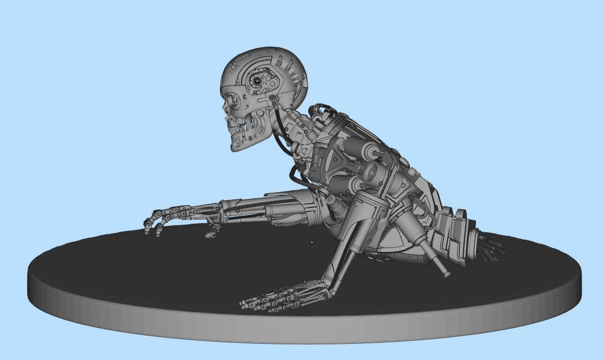 Terminator T-800 Endoskeleton T1 V3 3D Model by SKYNET-2029