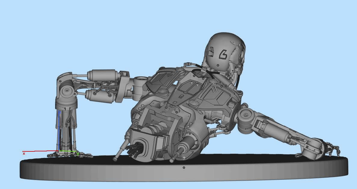 Terminator T-800 Endoskeleton T1 V3 3D Model by SKYNET-2029