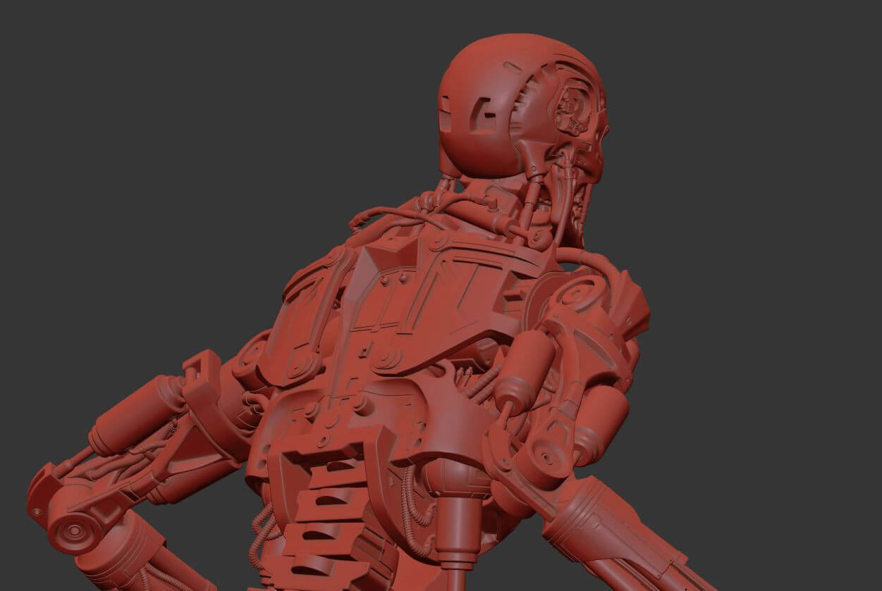 Terminator T-800 Endoskeleton T1 V4 High Detal 3D Model by SKYNET-2029