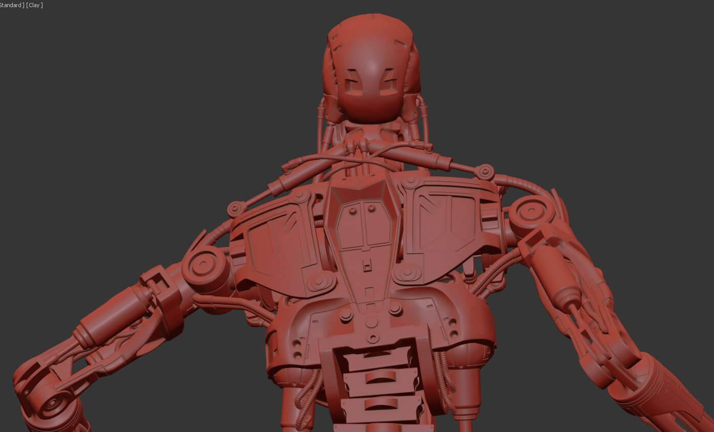 Terminator T-800 Endoskeleton T1 V4 High Detal 3D Model by SKYNET-2029