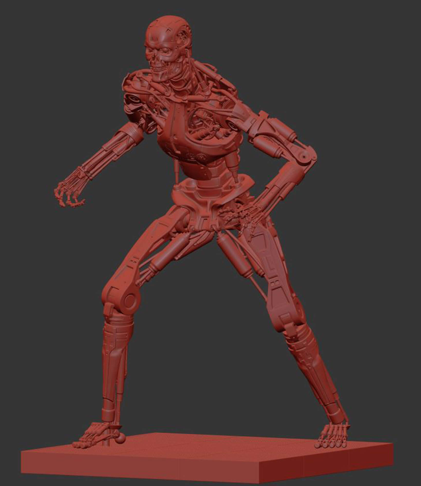 Terminator T-800 Endoskeleton T1 V4 High Detal 3D Model by SKYNET-2029