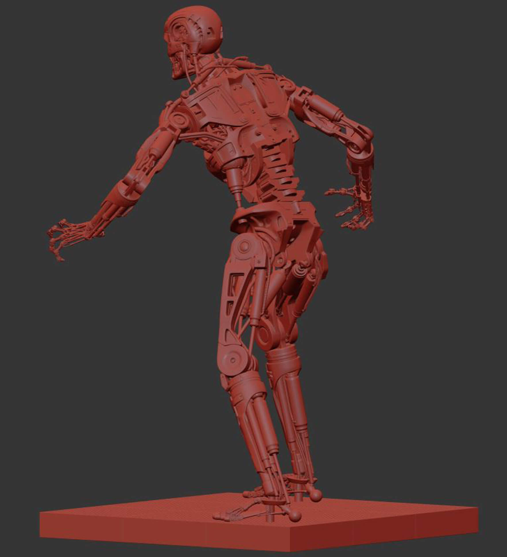 Terminator T-800 Endoskeleton T1 V4 High Detal 3D Model by SKYNET-2029