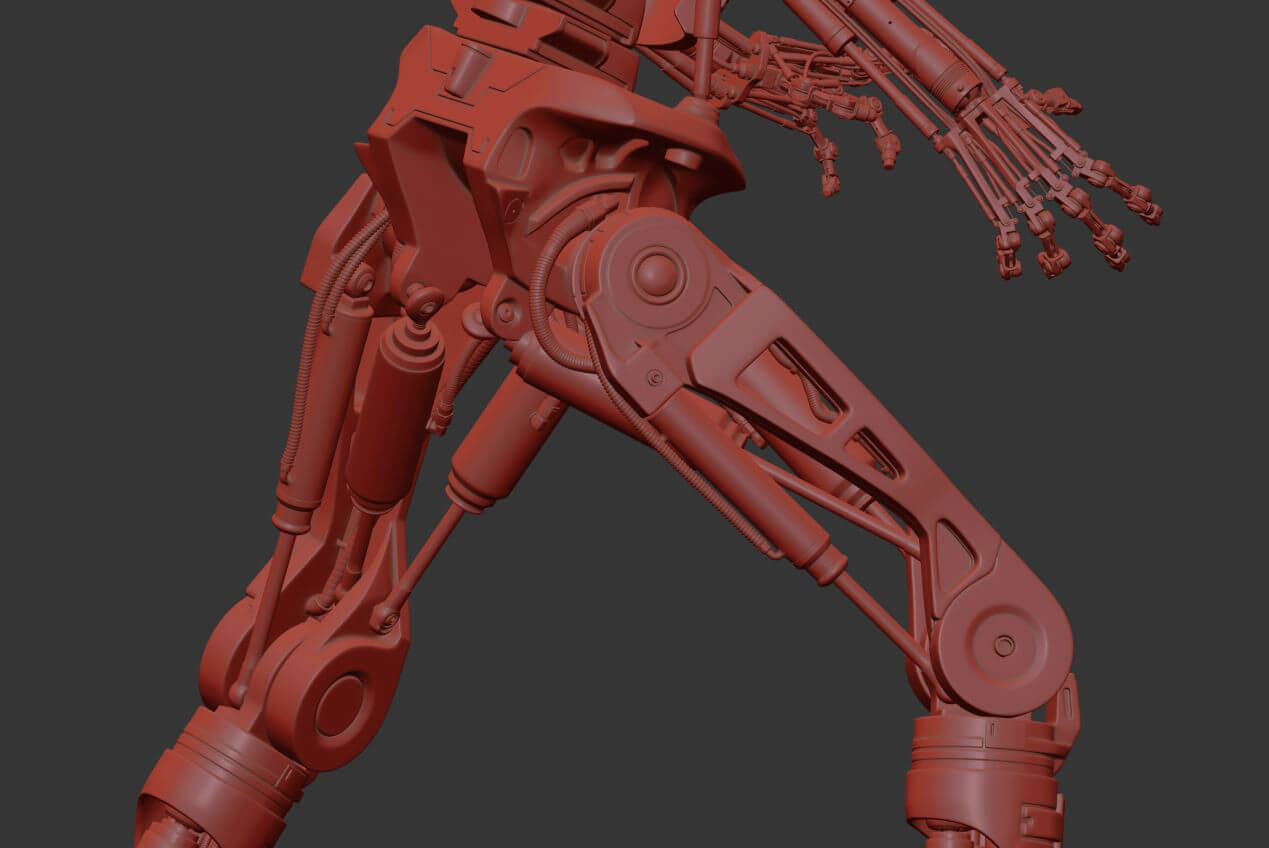 Terminator T-800 Endoskeleton T1 V4 High Detal 3D Model by SKYNET-2029