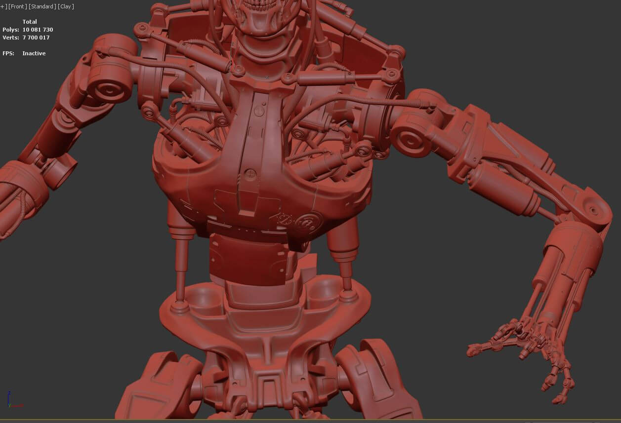 Terminator T-800 Endoskeleton T1 V4 3D Model by SKYNET-2029