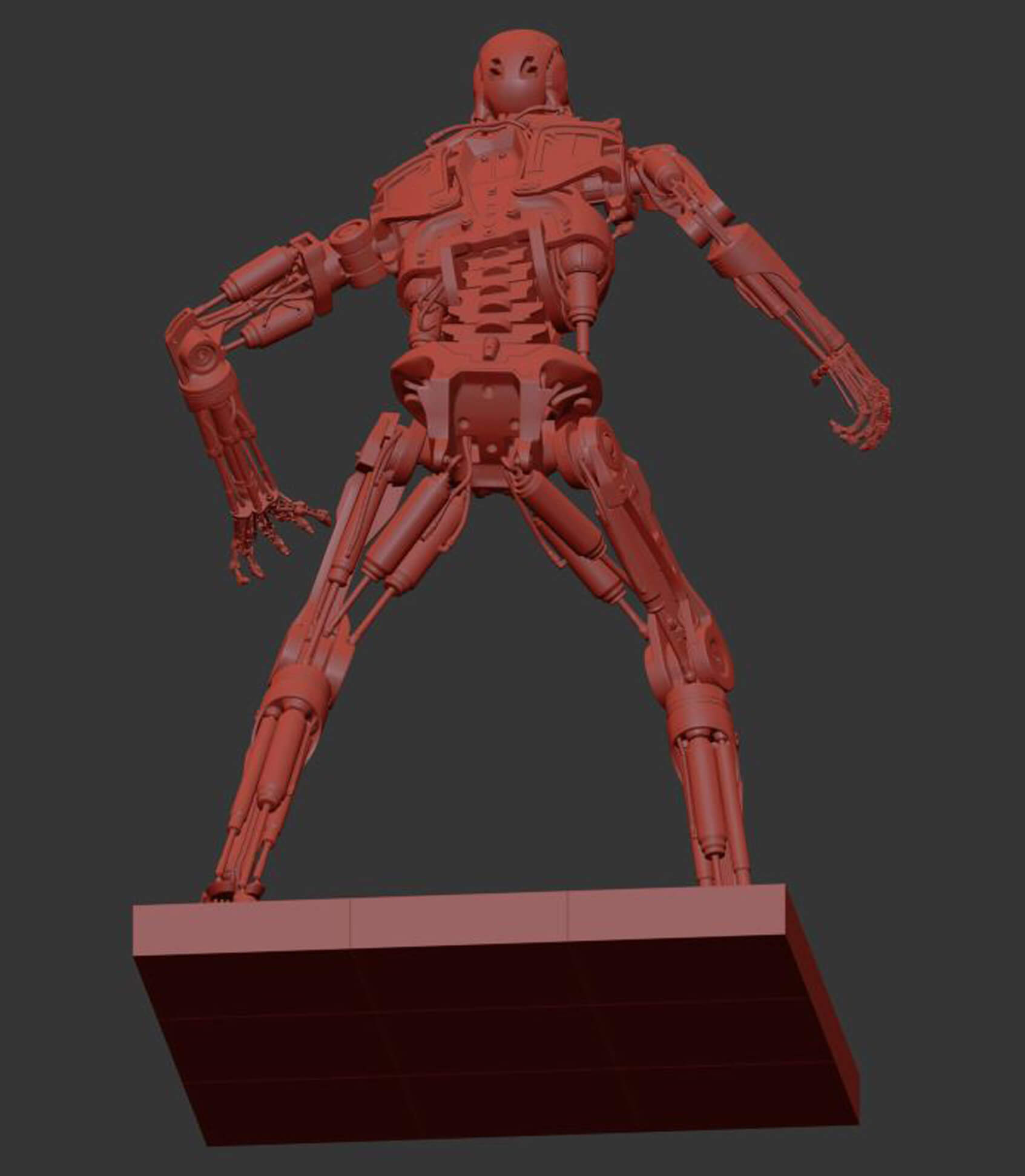 Terminator T-800 Endoskeleton T1 V4 3D Model by SKYNET-2029