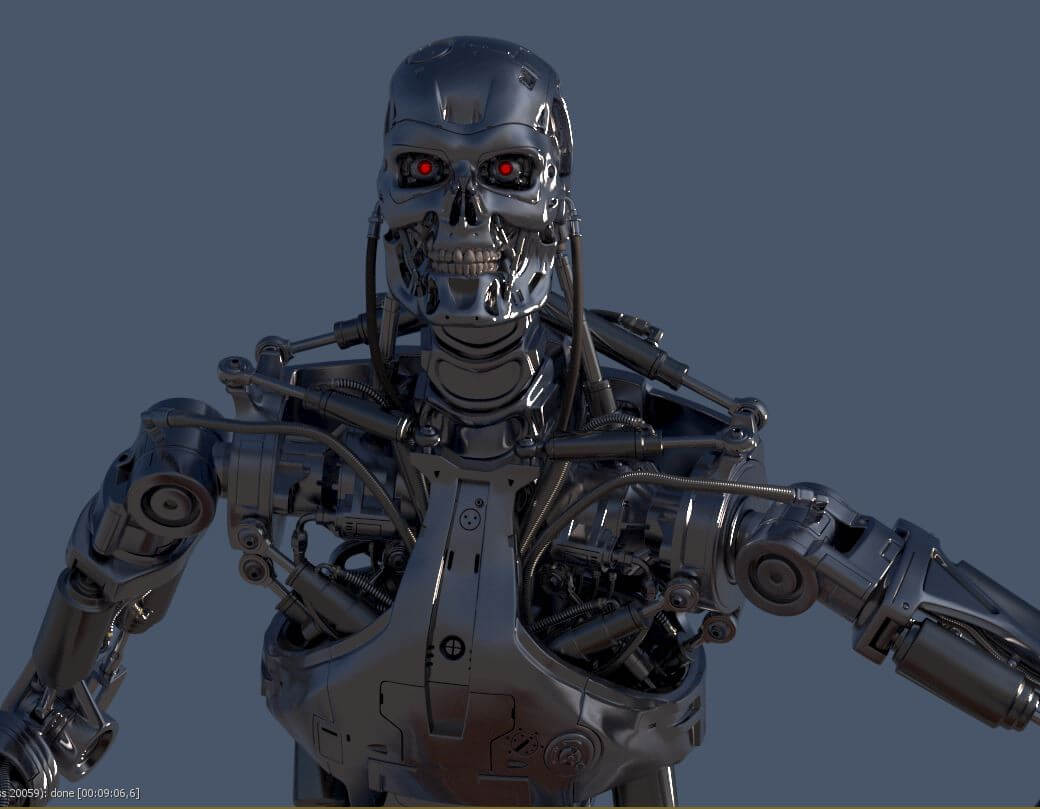Terminator T-800 Endoskeleton T1 V4 3D Model by SKYNET-2029