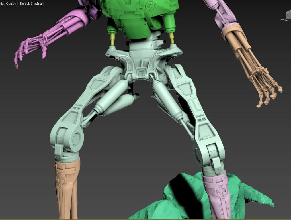 Terminator T-800 Endoskeleton Rekvizit T1 3D Model by SKYNET-2029