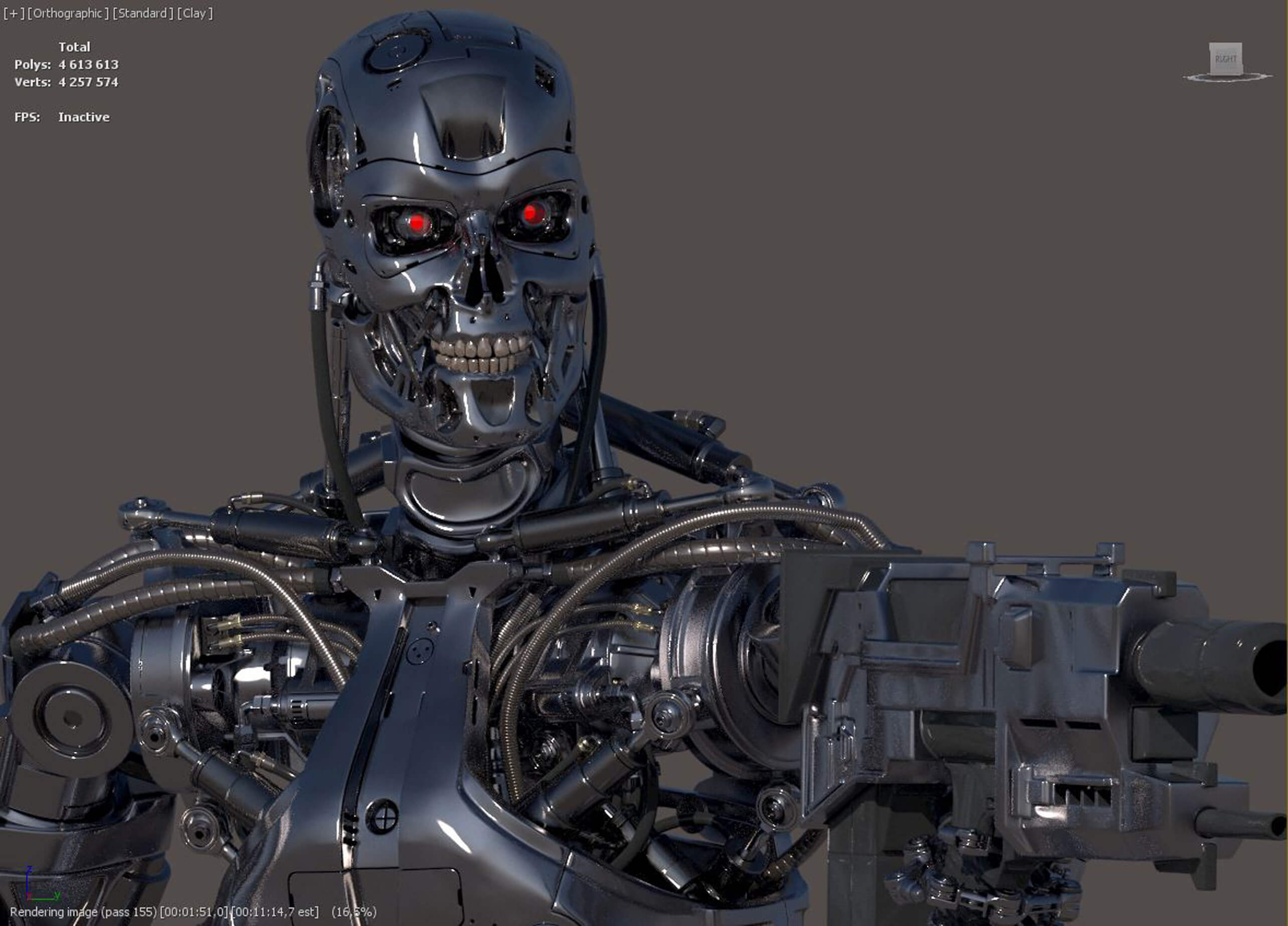 Terminator T-800 Salvation 3D Model by SKYNET-2029