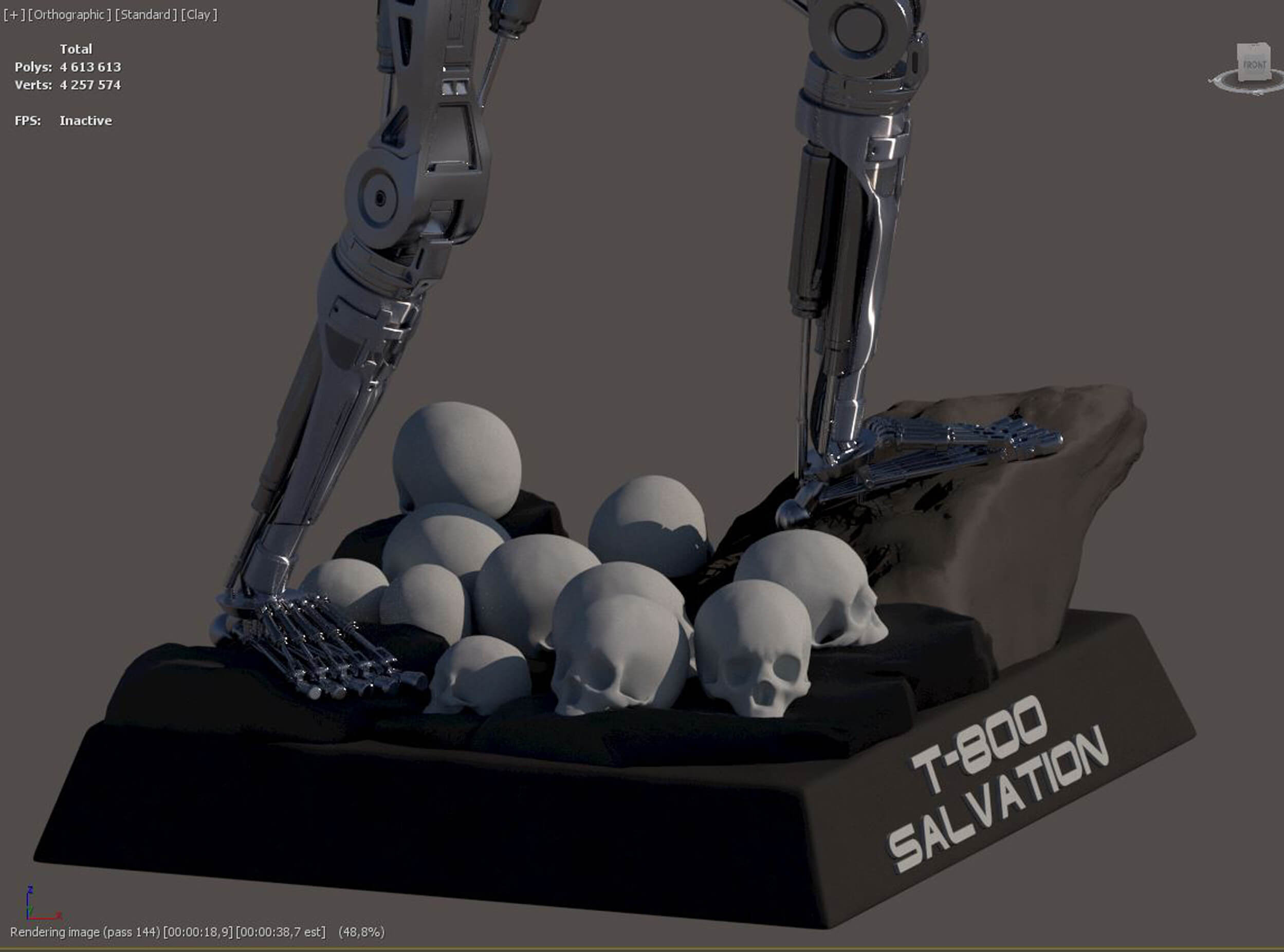Terminator T-800 Salvation 3D Model by SKYNET-2029
