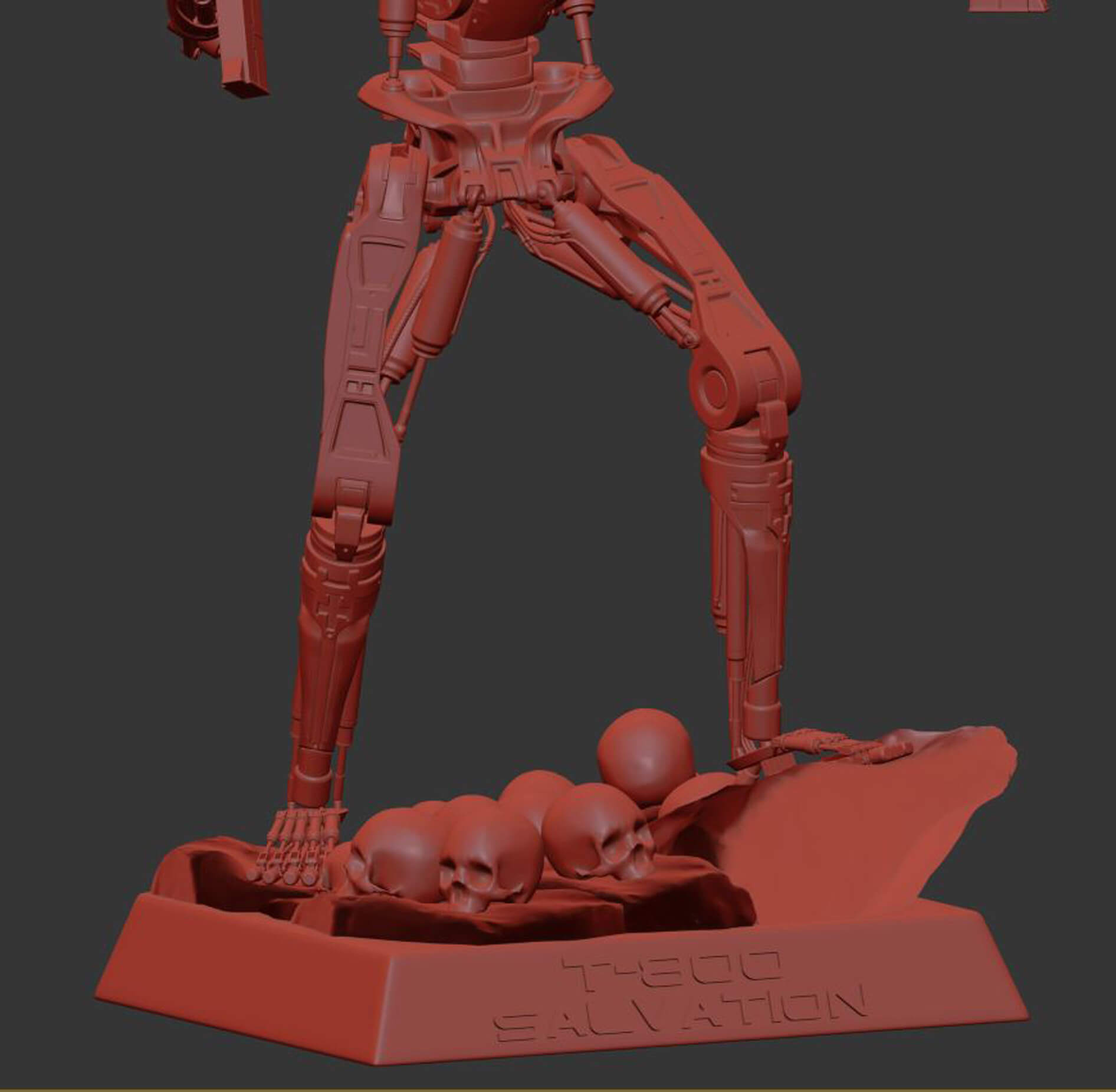 Terminator T-800 Salvation 3D Model by SKYNET-2029