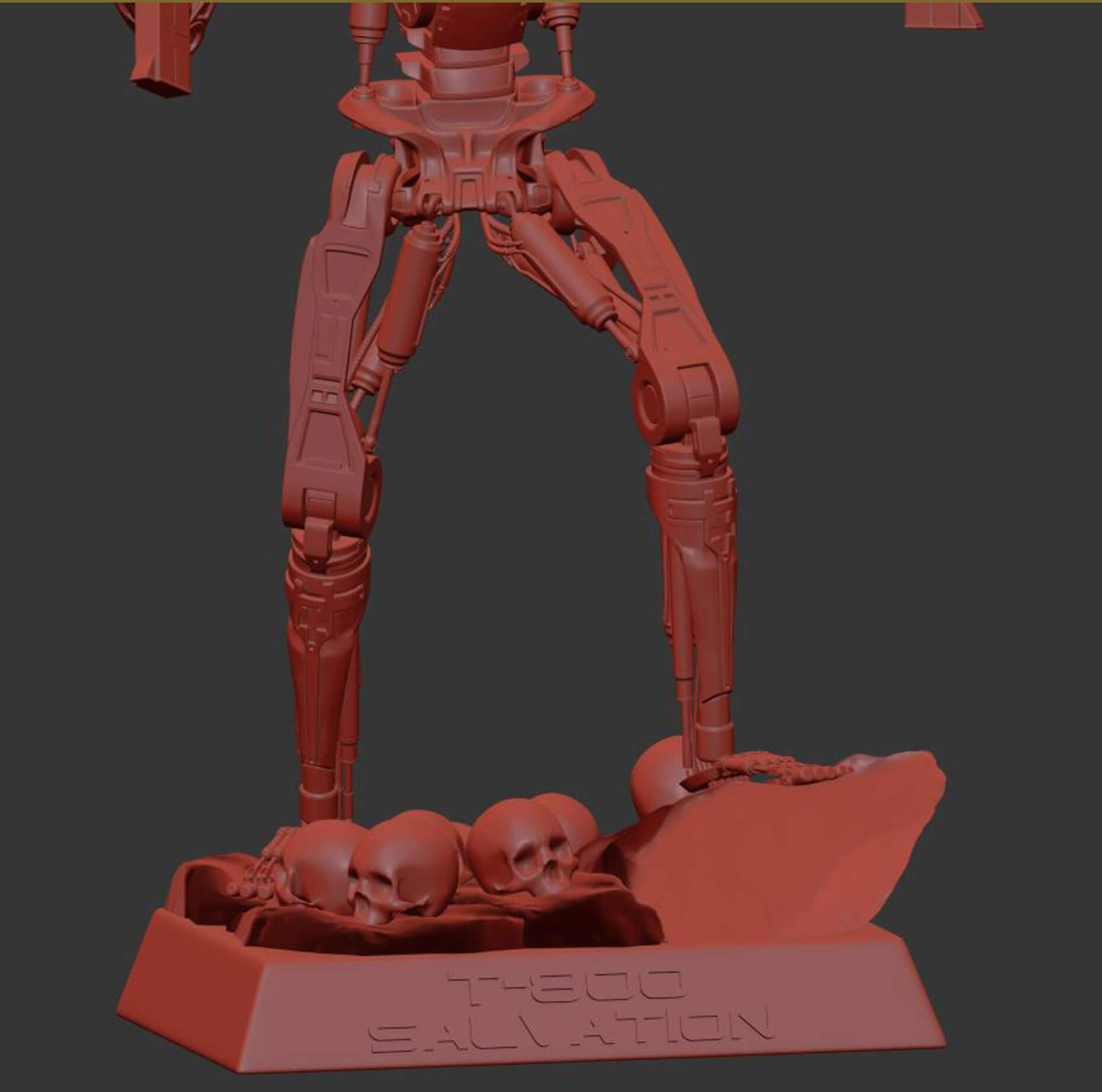 Terminator T-800 Salvation 3D Model by SKYNET-2029