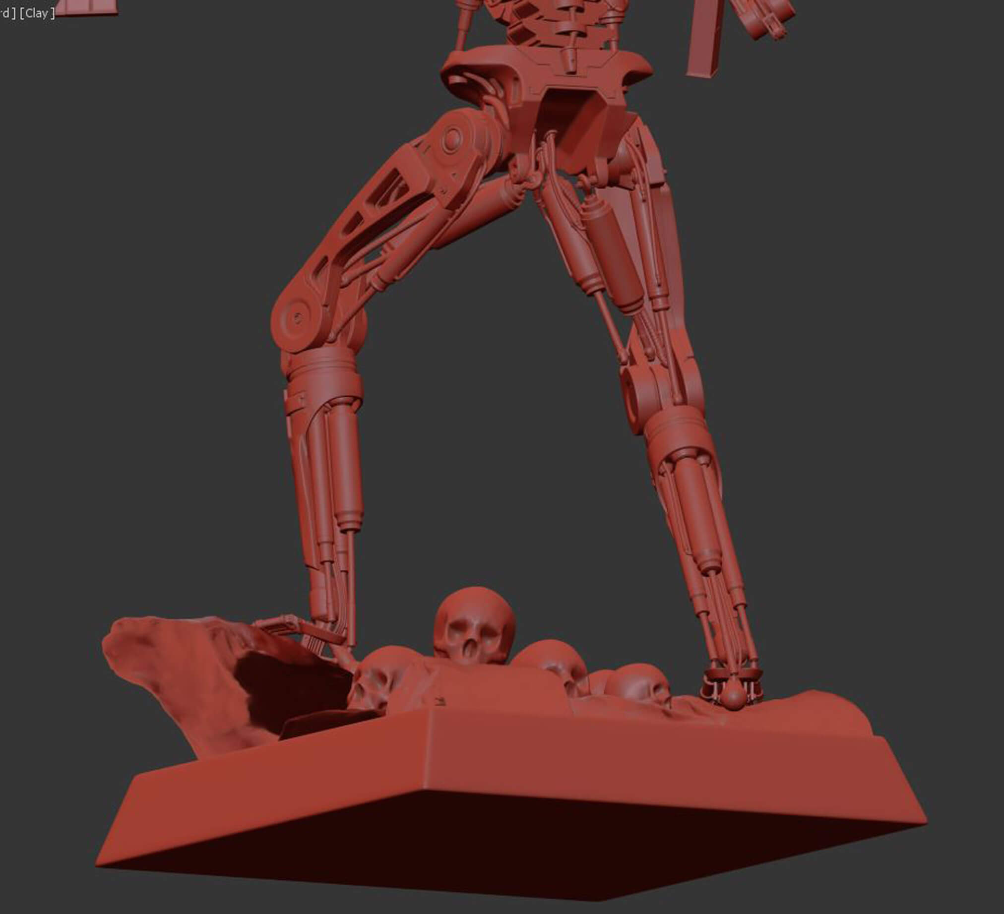 Terminator T-800 Salvation 3D Model by SKYNET-2029