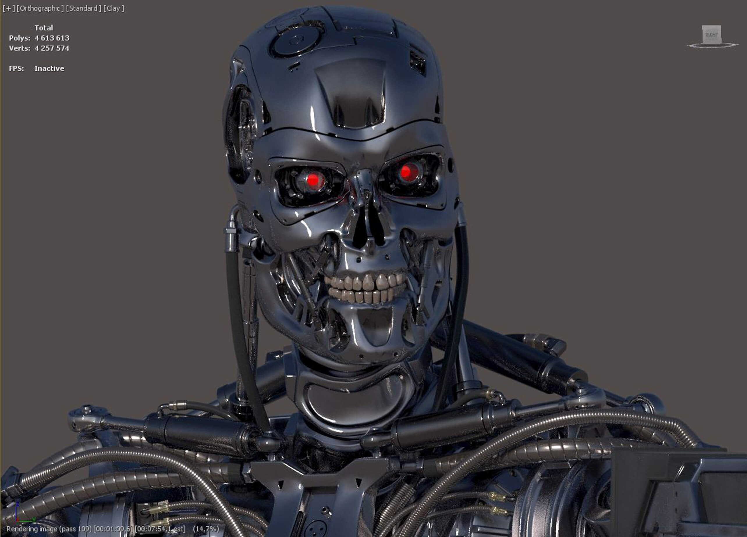Terminator T-800 Salvation 3D Model by SKYNET-2029