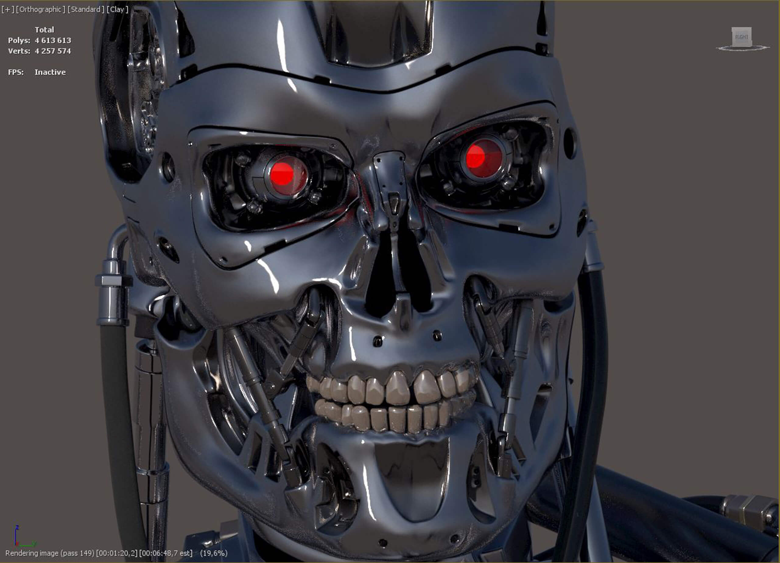 Terminator T-800 Salvation 3D Model by SKYNET-2029