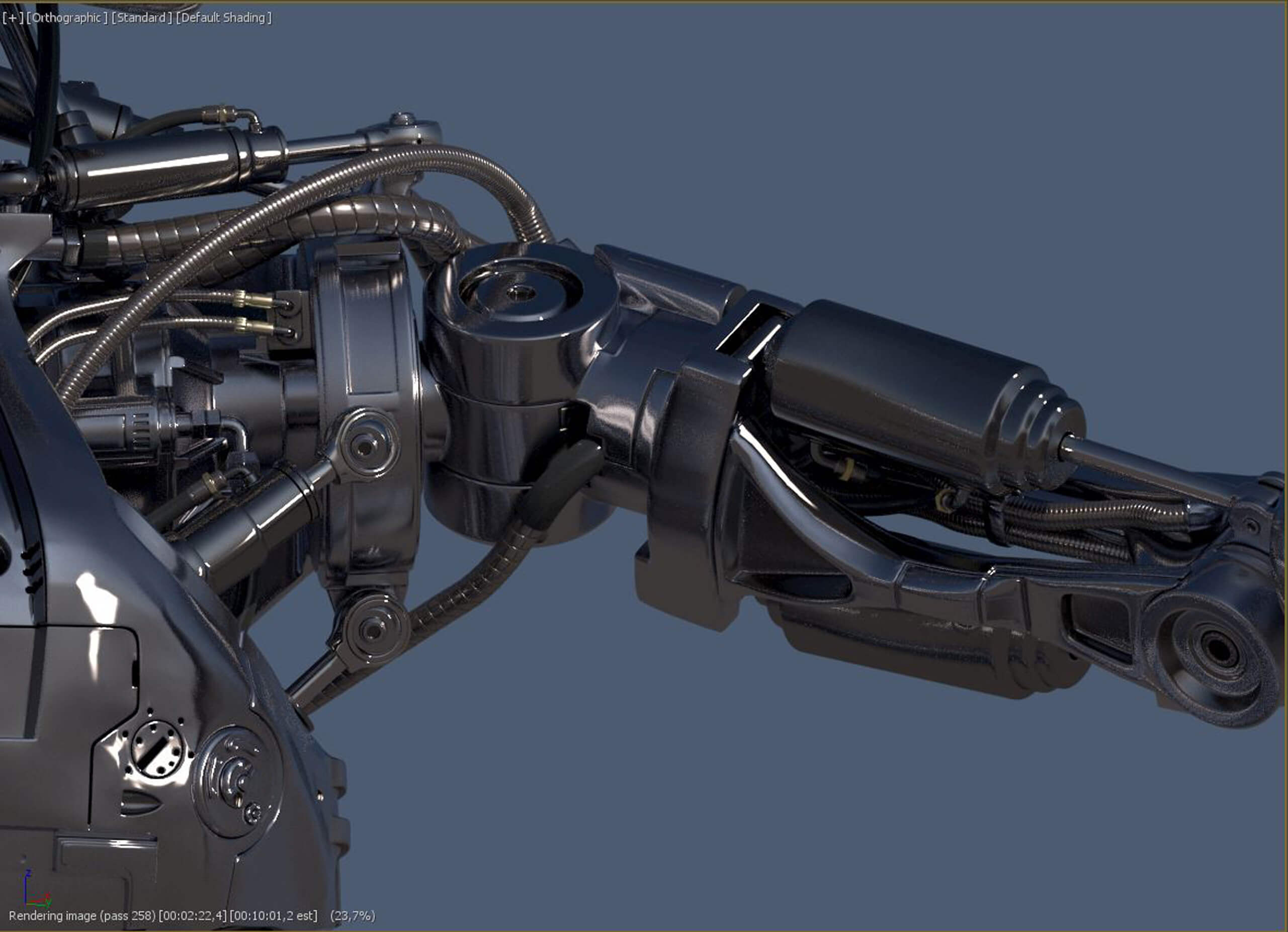 Terminator T-800 Salvation 3D Model by SKYNET-2029