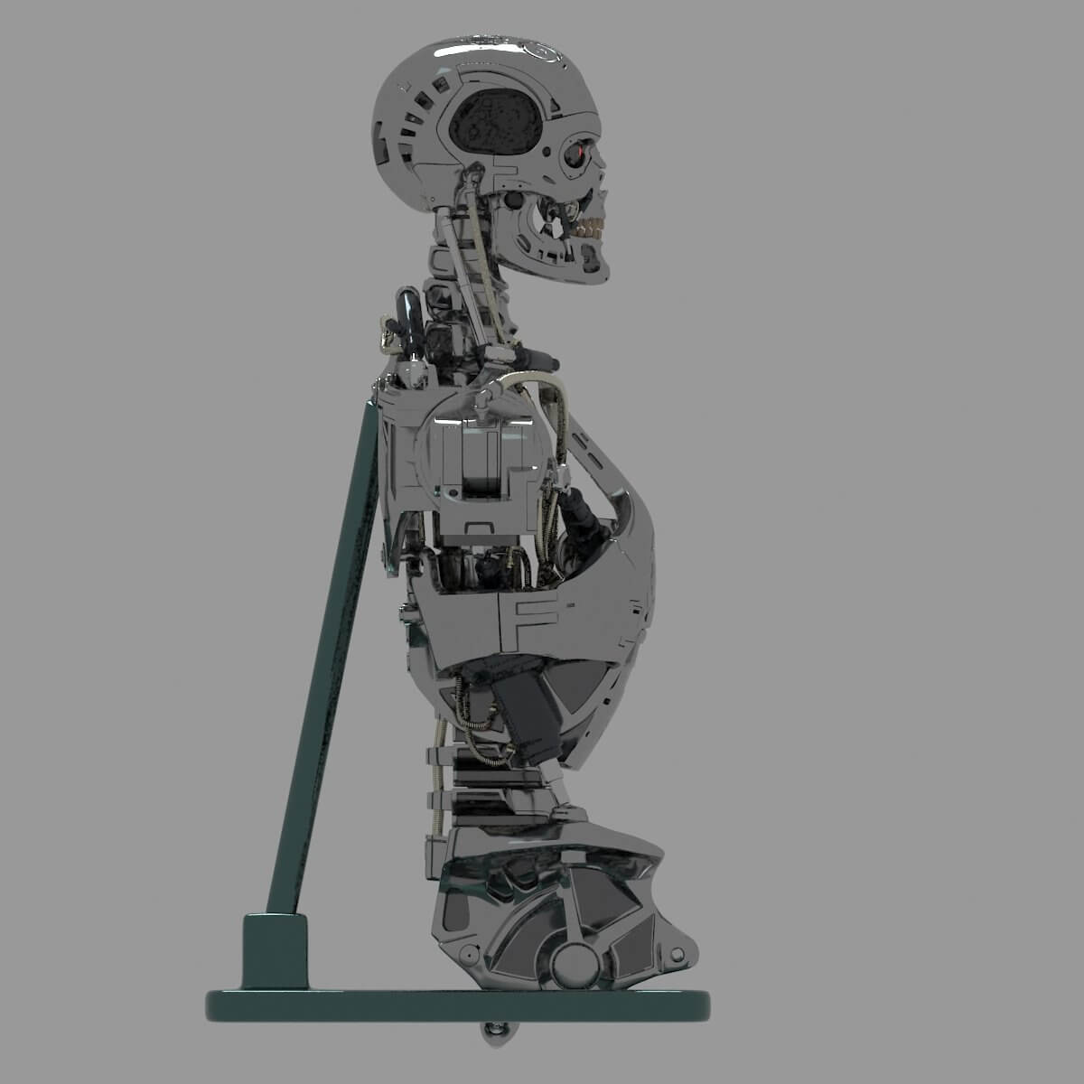 Terminator T-800 Torso 3D Model by SKYNET-2029