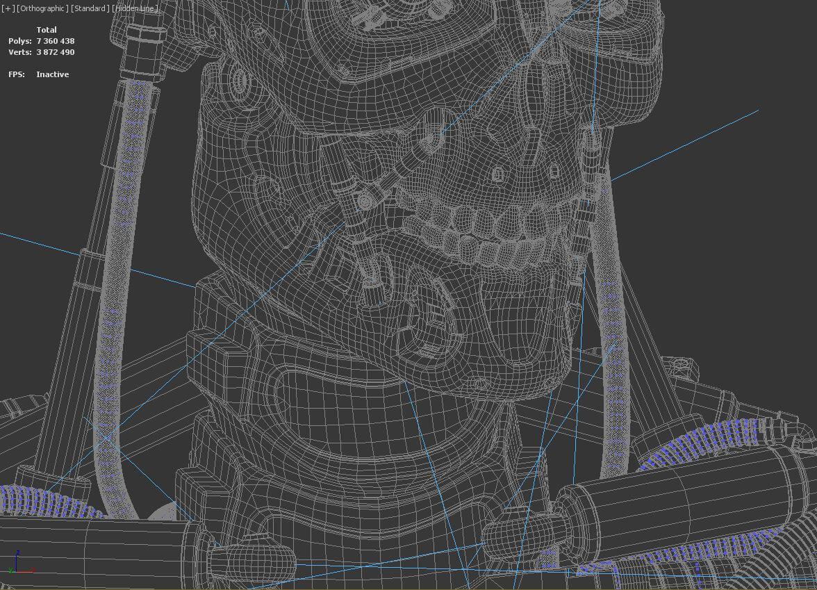 Terminator T800 Salvation Endoskeleton - 3D Model by SKYNET-2029