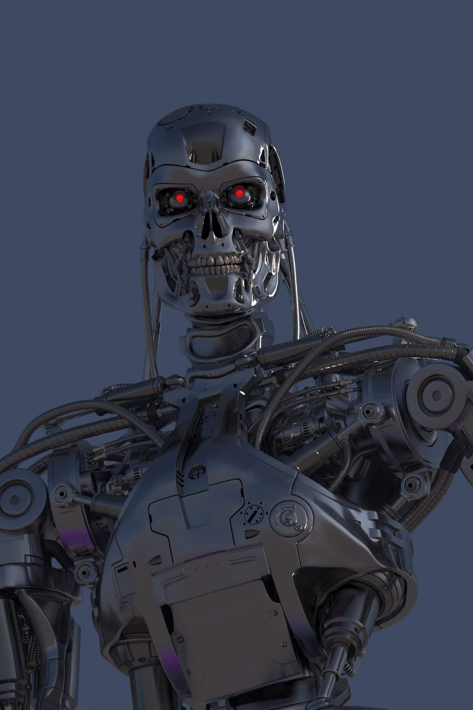 Terminator T800 Salvation Endoskeleton - 3D Model by SKYNET-2029