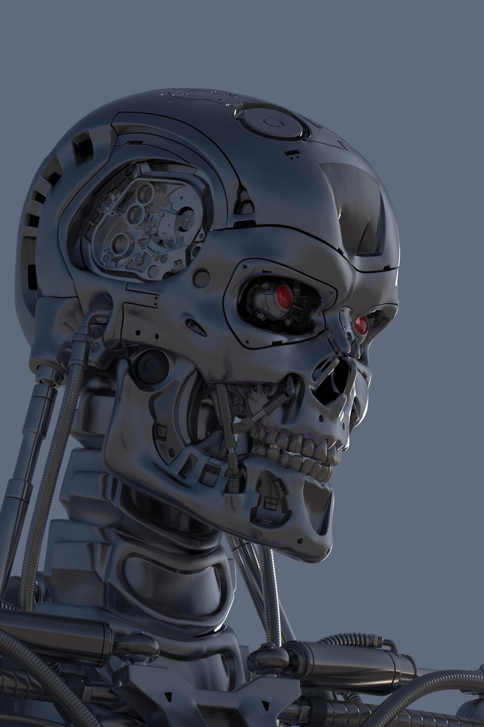 Terminator T800 Salvation Endoskeleton - 3D Model by SKYNET-2029