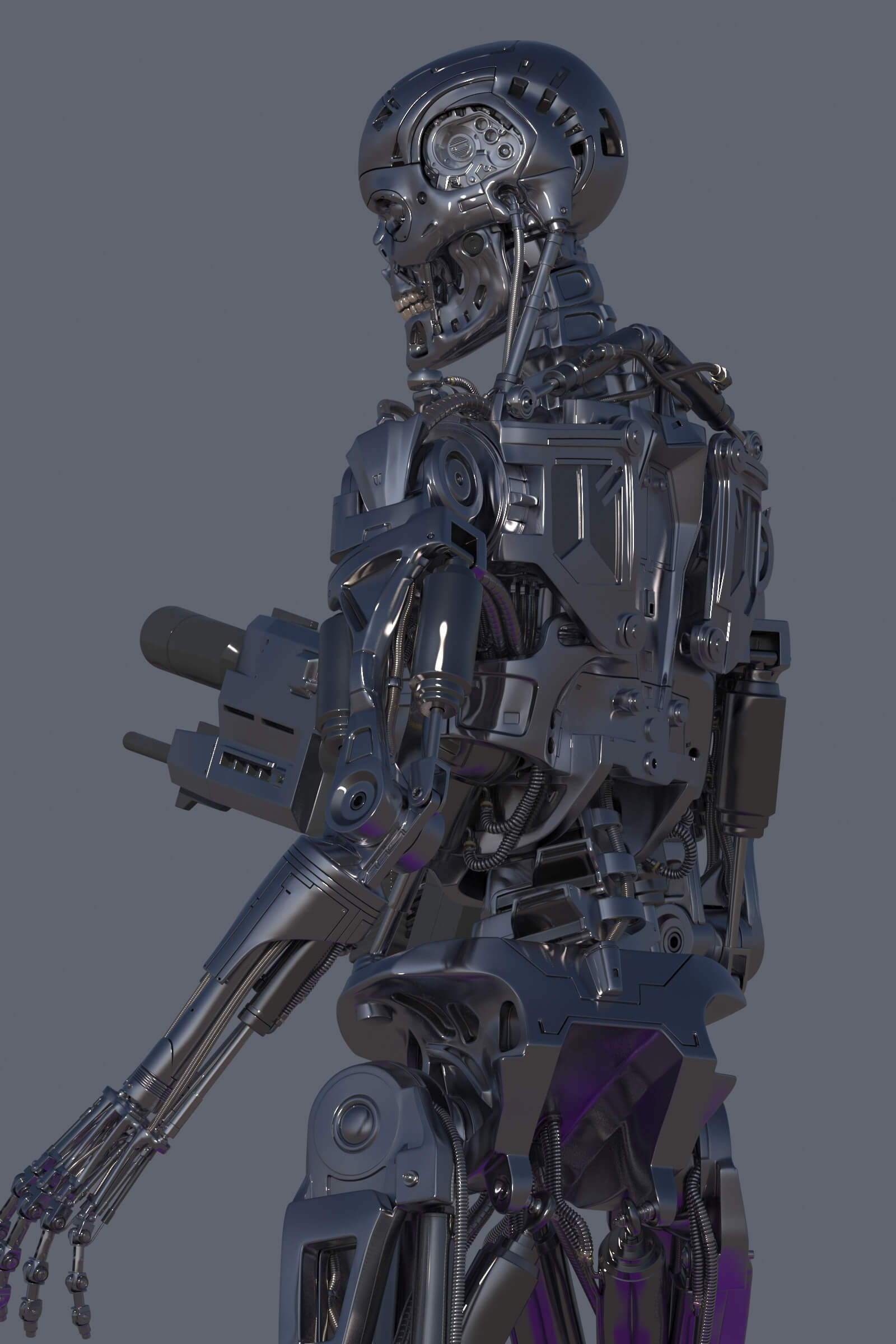Terminator T800 Salvation Endoskeleton - 3D Model by SKYNET-2029