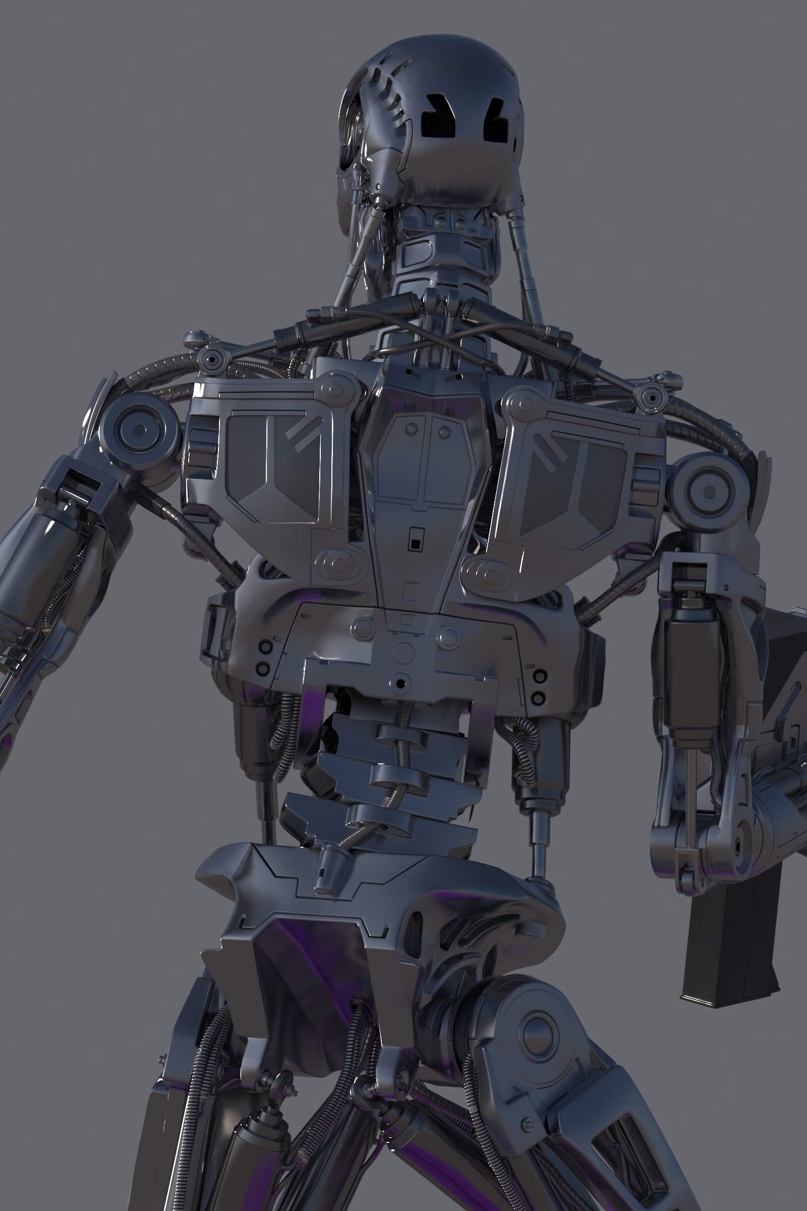 Terminator T800 Salvation Endoskeleton - 3D Model by SKYNET-2029