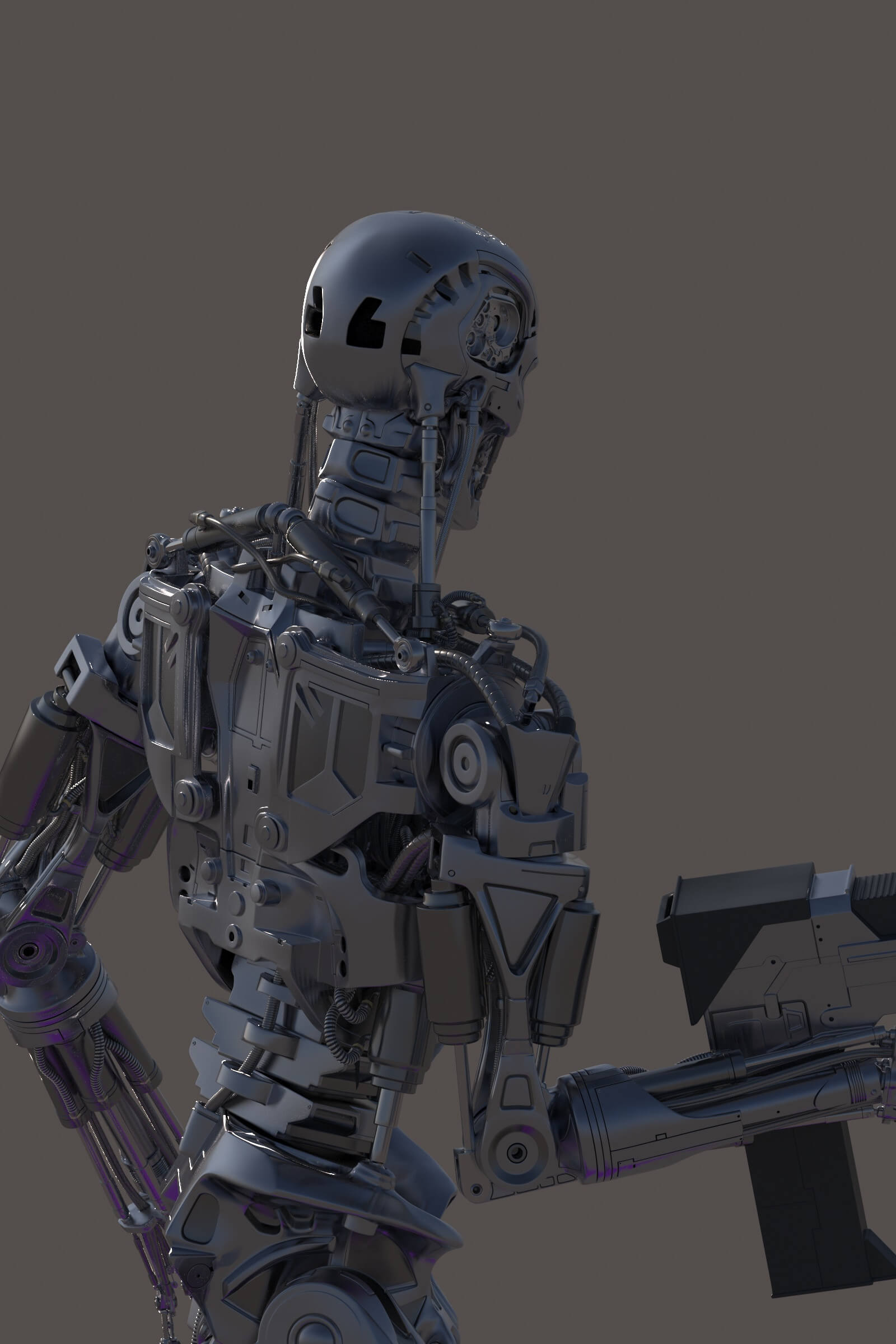 Terminator T800 Salvation Endoskeleton - 3D Model by SKYNET-2029