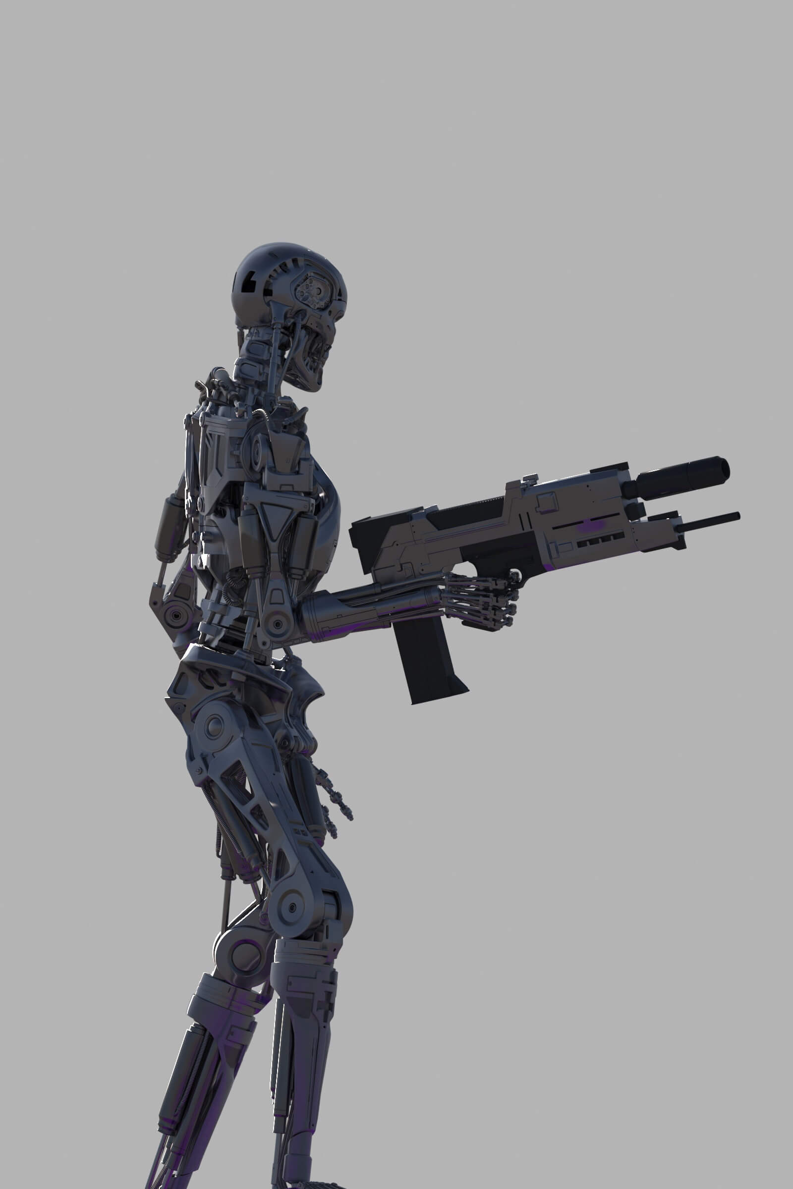 Terminator T800 Salvation Endoskeleton - 3D Model by SKYNET-2029