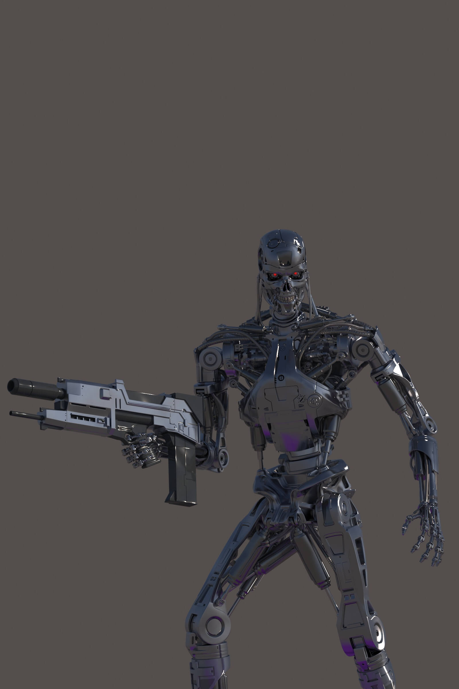 Terminator T800 Salvation Endoskeleton - 3D Model by SKYNET-2029