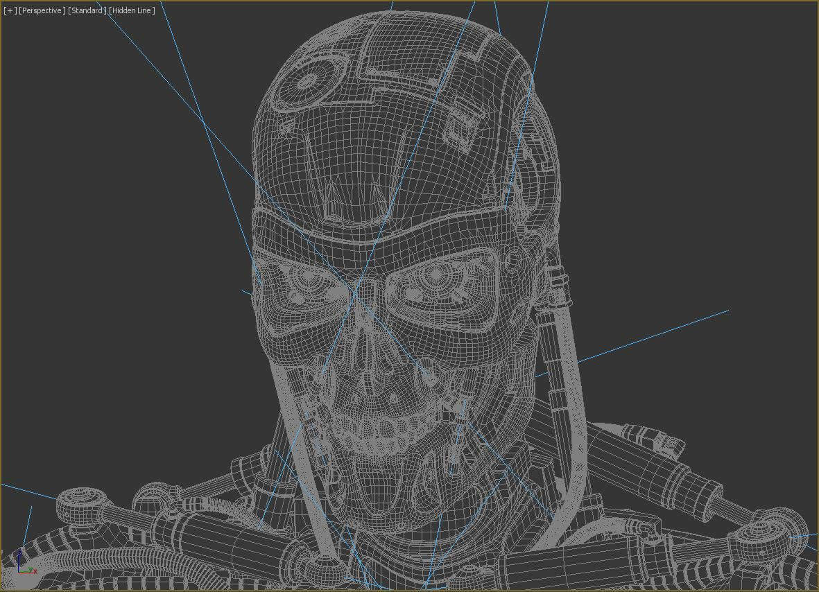 Terminator T800 Salvation Endoskeleton - 3D Model by SKYNET-2029