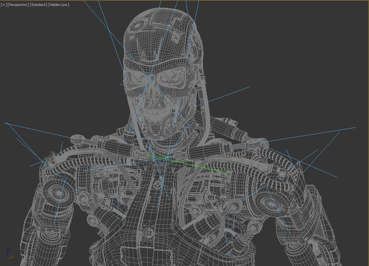 Terminator T800 Salvation Endoskeleton - 3D Model by SKYNET-2029