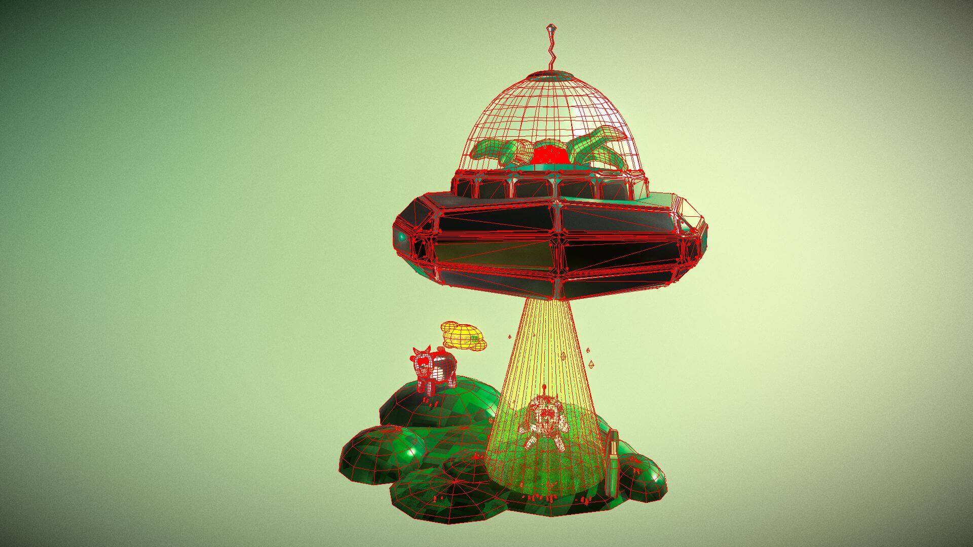 Alien Invader - 3D Model by SkywolfGameStudios