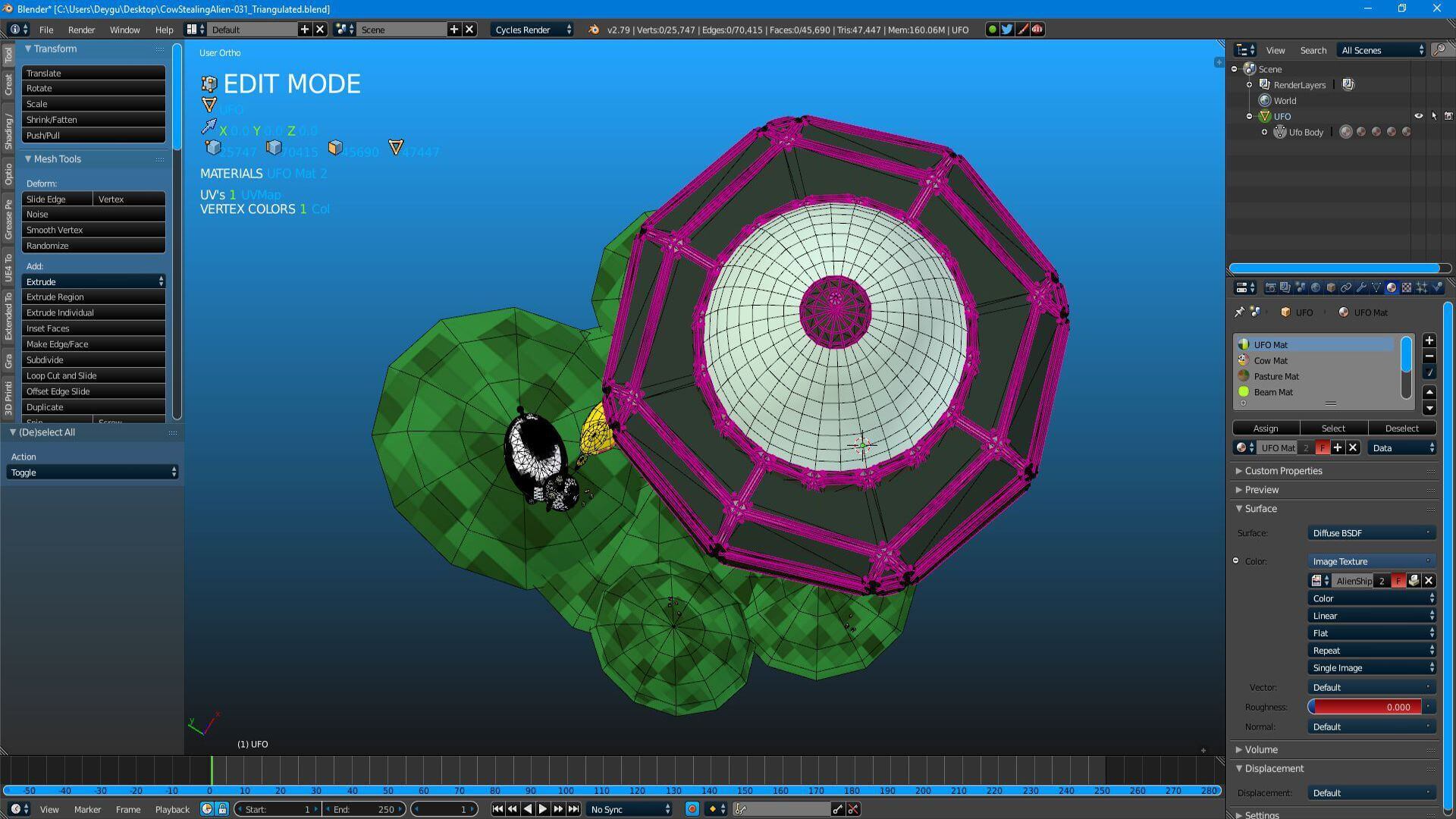 Alien Invader - 3D Model by SkywolfGameStudios