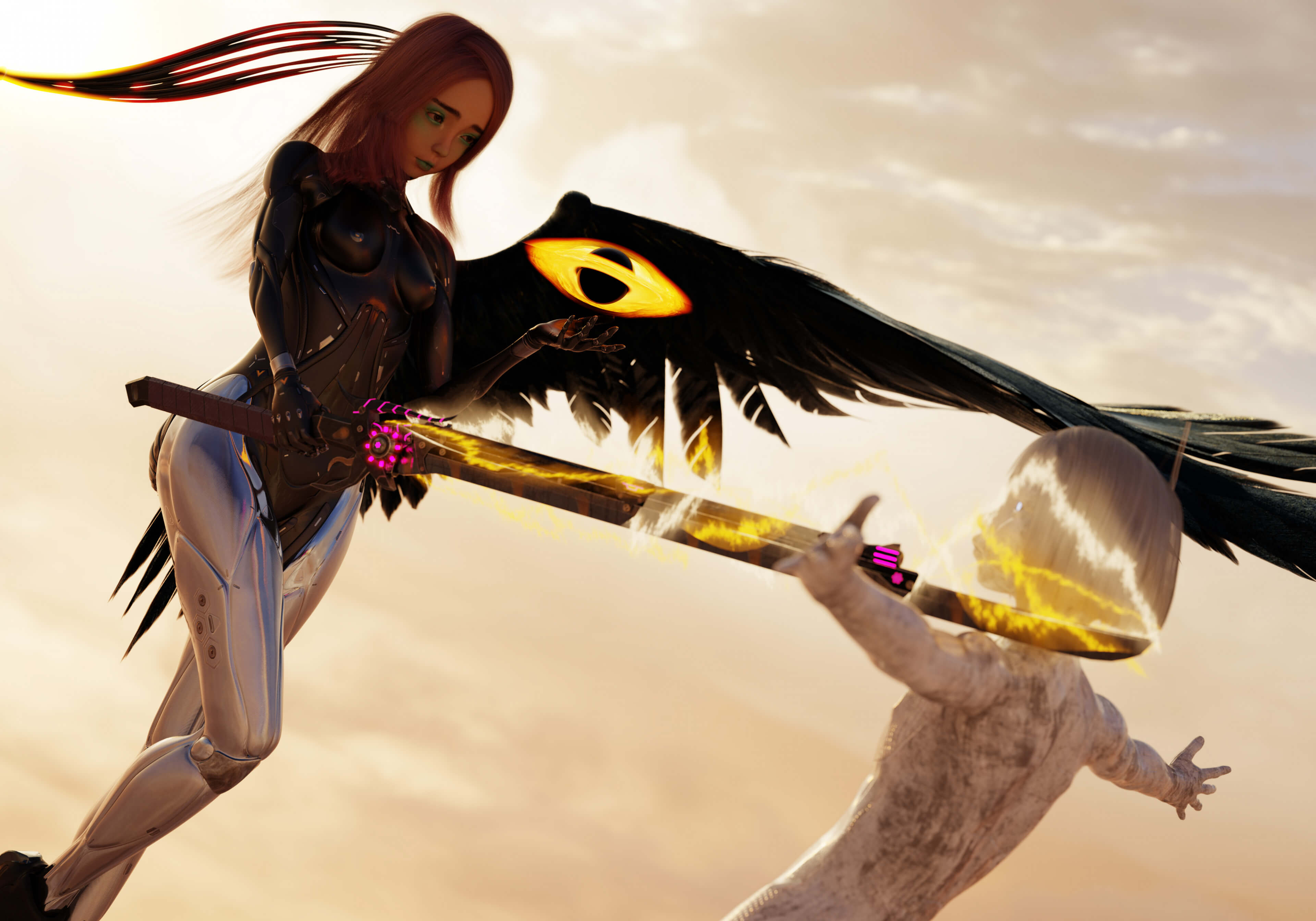 Ultimate Weapon 3D Render, Digital Art by Slashed_999