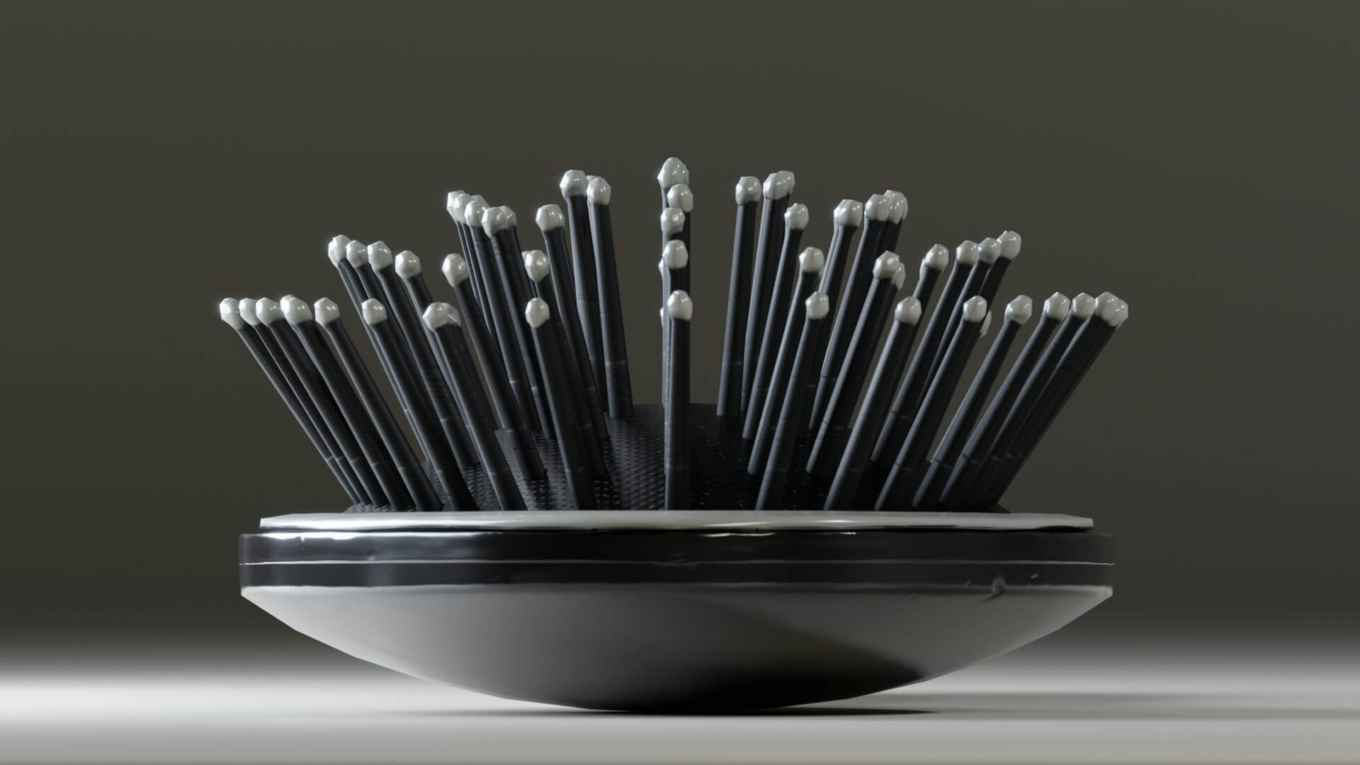 Hairbrush Rivaldy Professional - 3D Model by Slater711