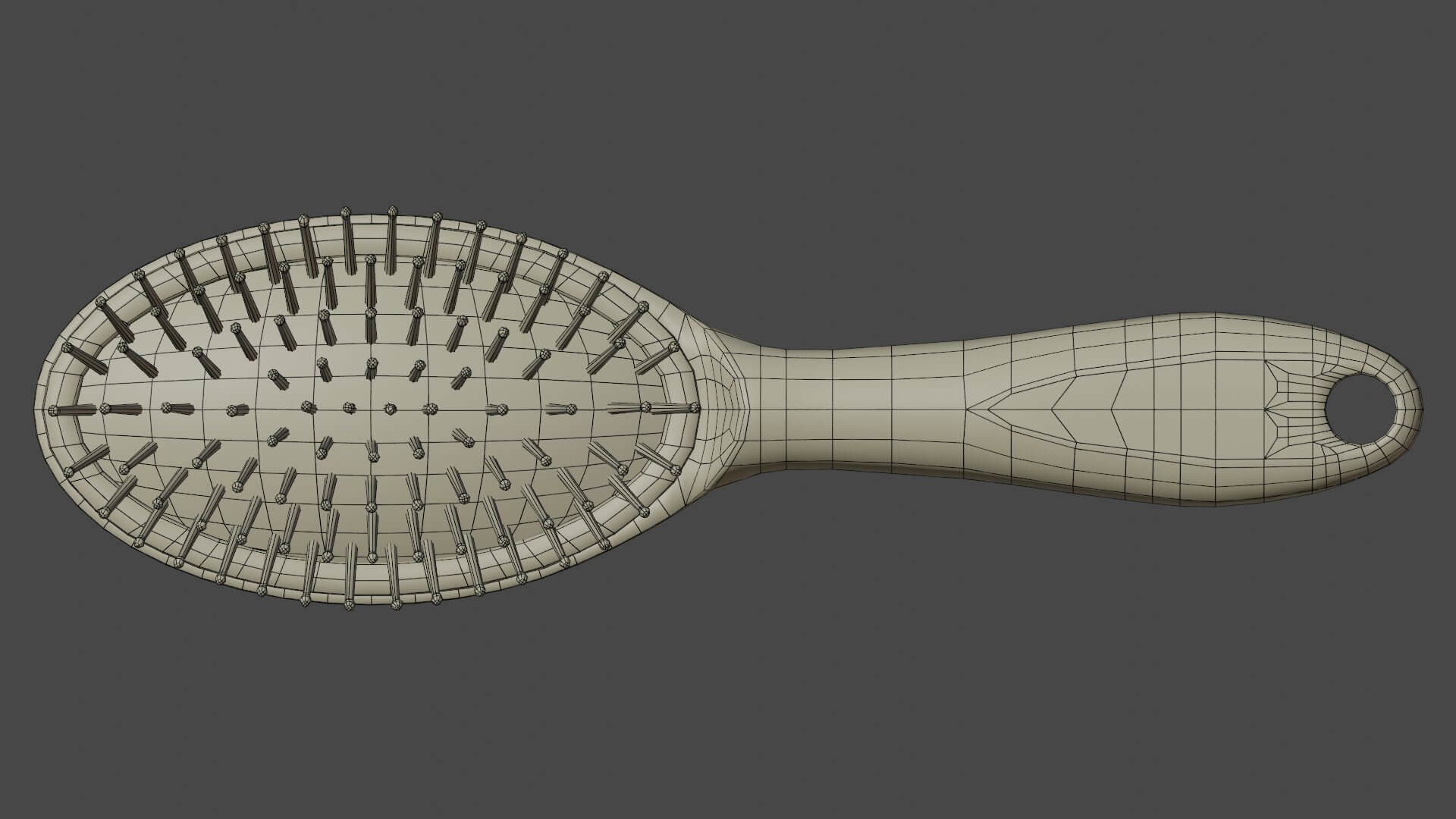 Hairbrush Rivaldy Professional - 3D Model by Slater711
