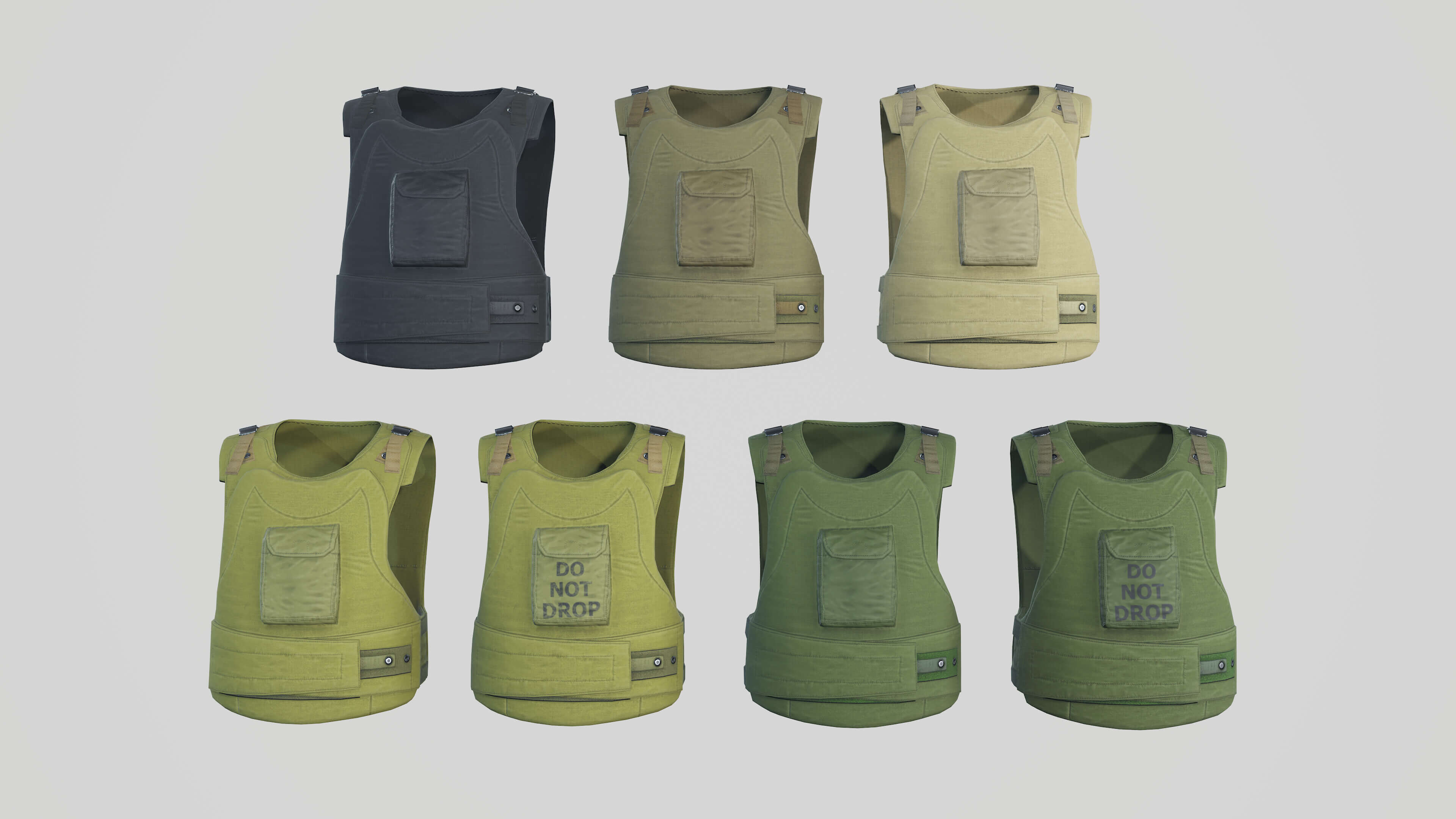 Aircrew Body Armor - 3D Model by Slayver