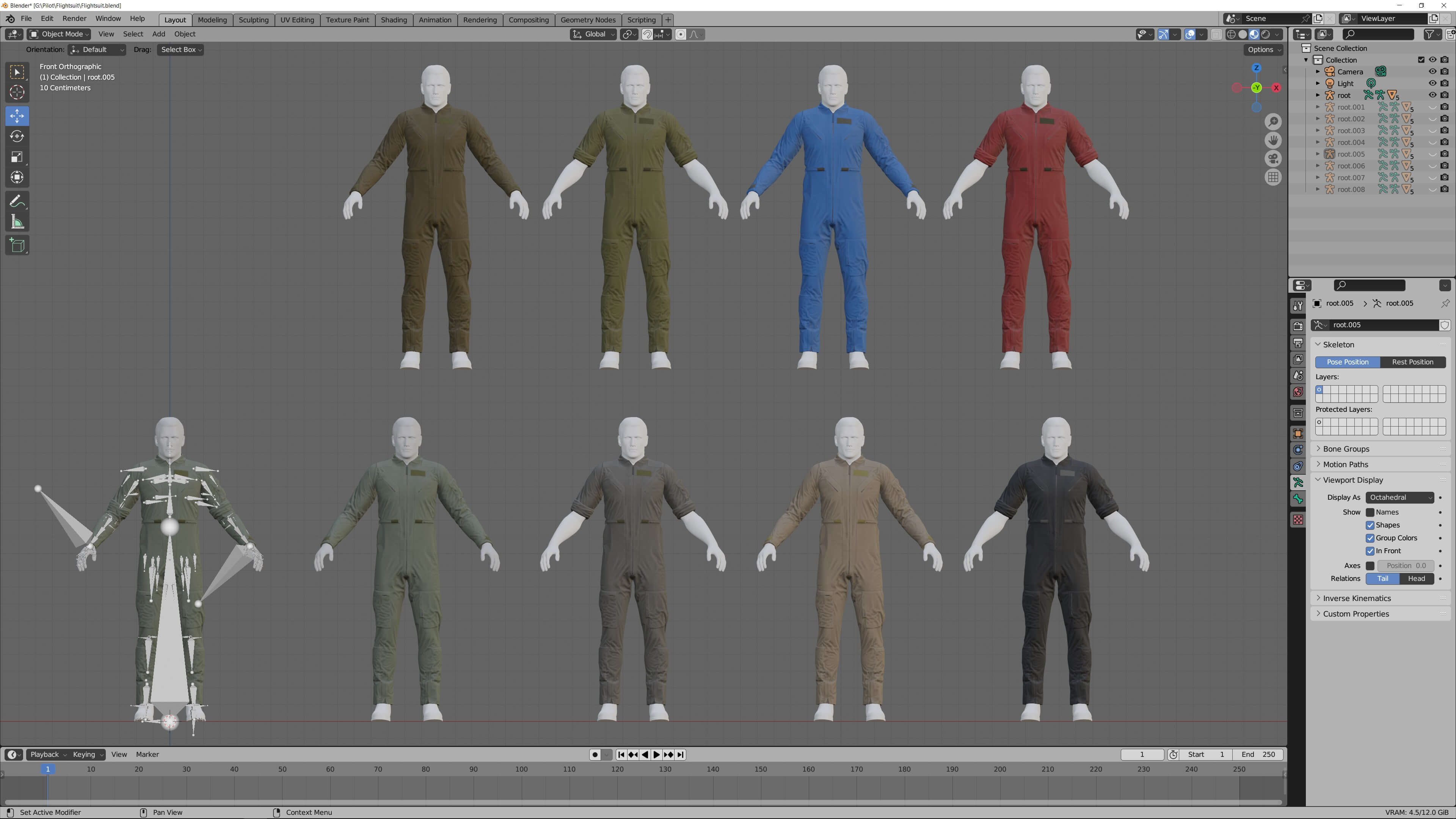 Military flight suit - 3D Model by Slayver