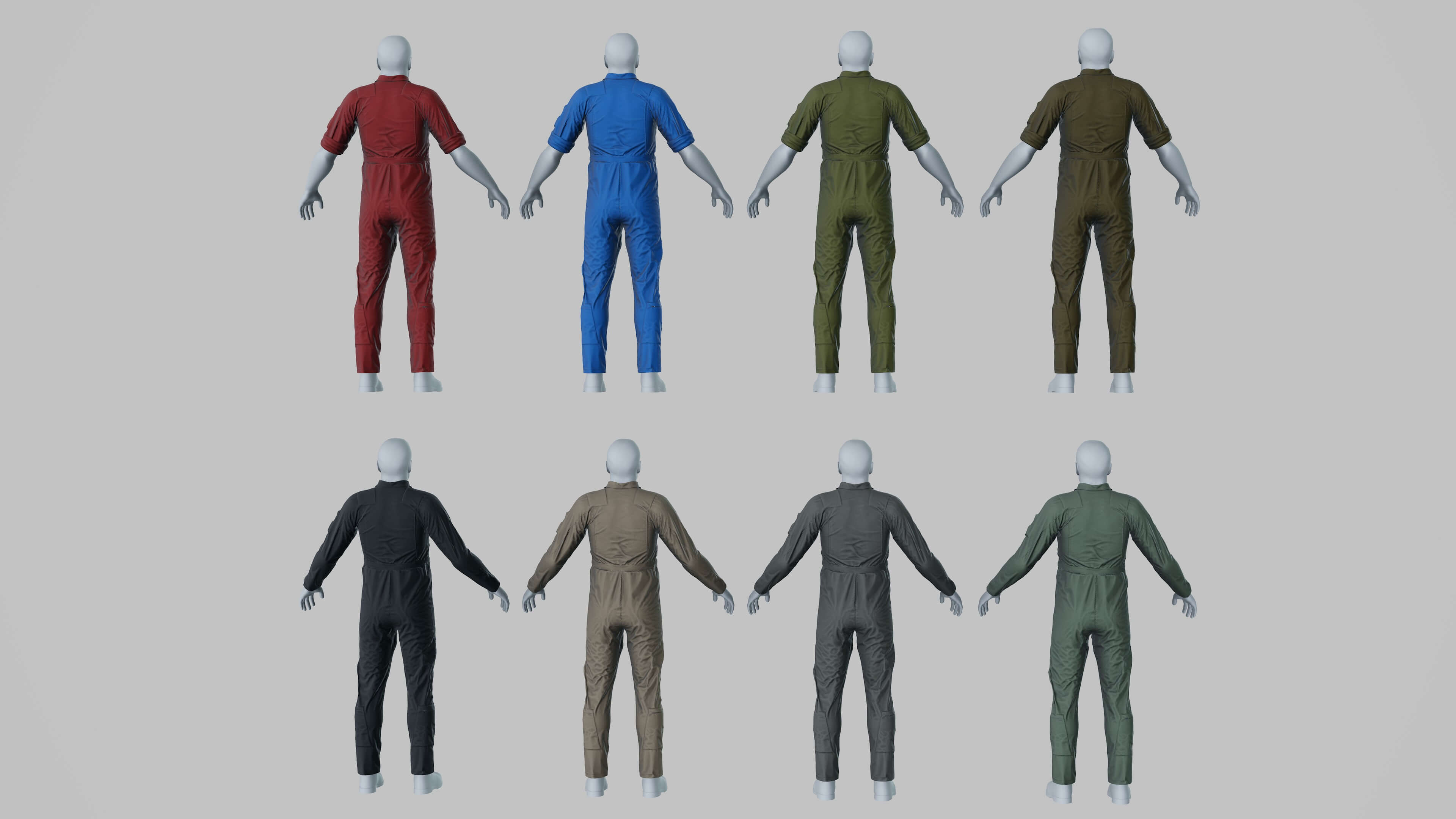 Military flight suit - 3D Model by Slayver