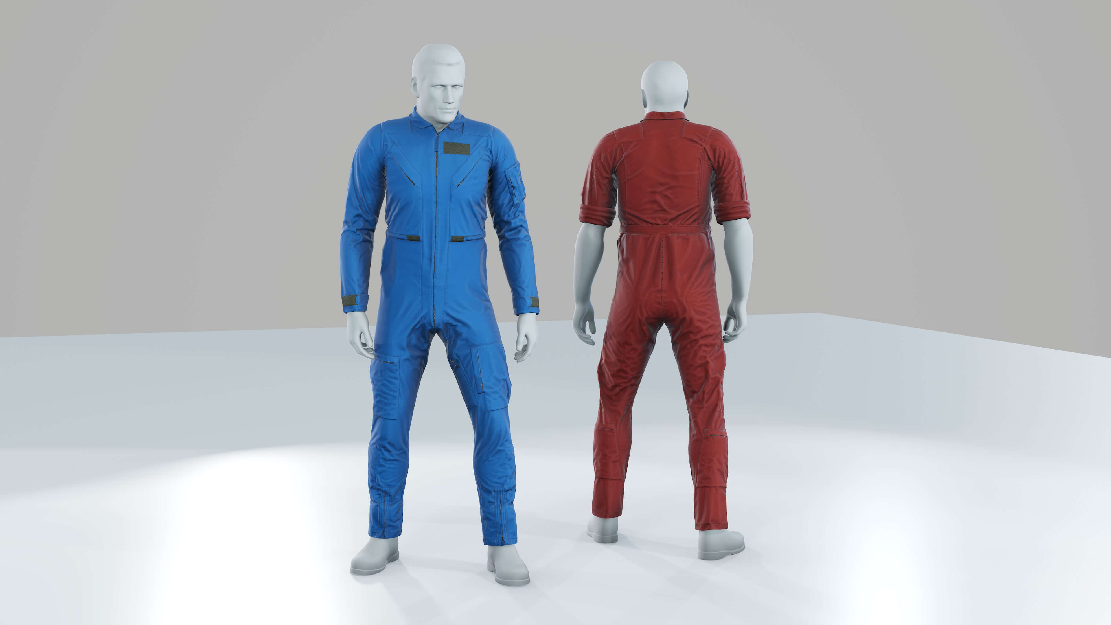 Military flight suit - 3D Model by Slayver