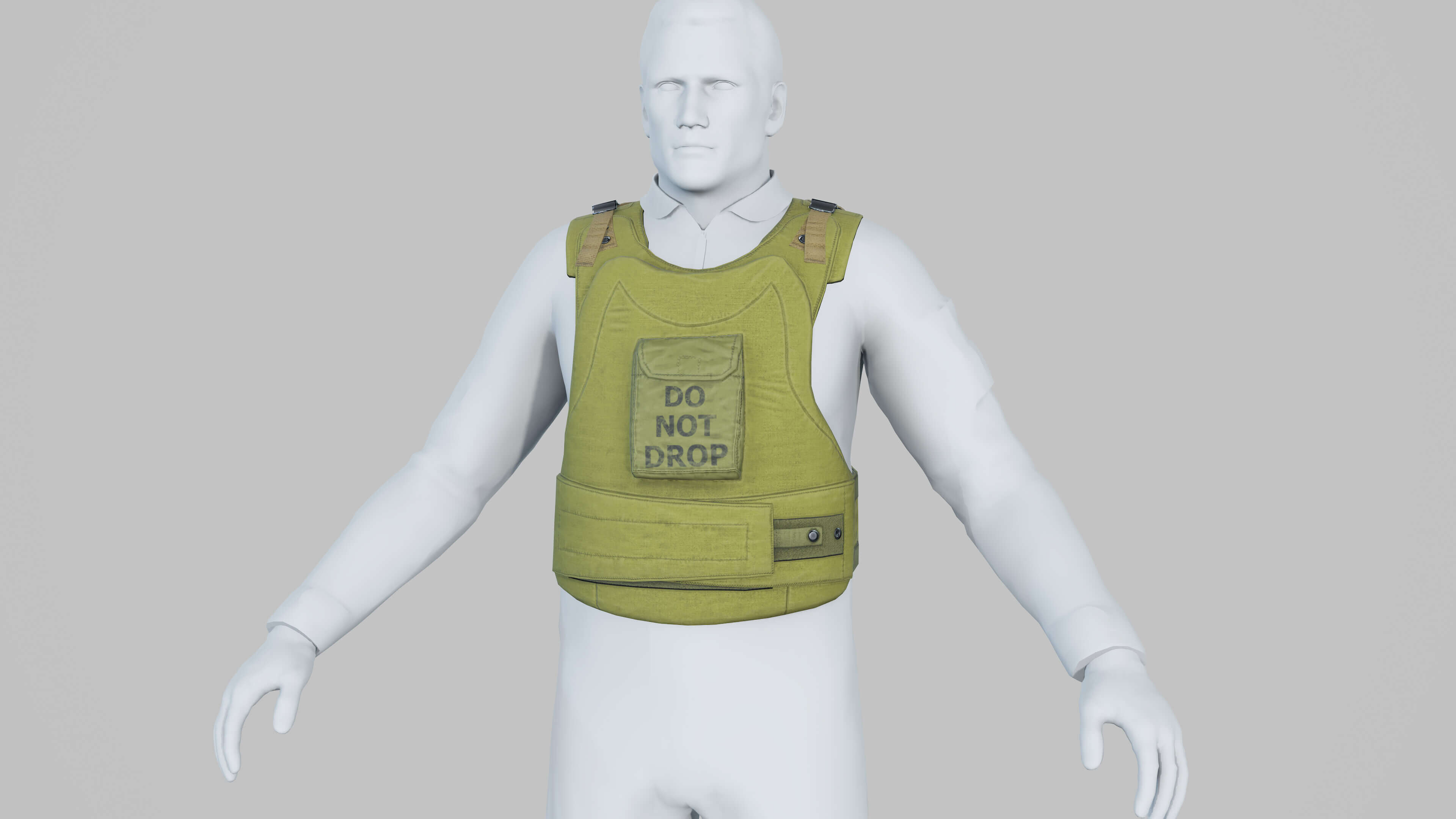 Aircrew Body Armor 3D Render, Digital Art by Slayver