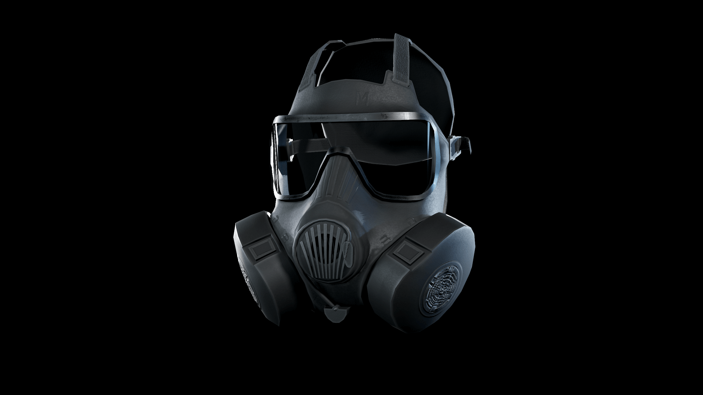 Gas mask M50 3D Render, Digital Art by Slayver